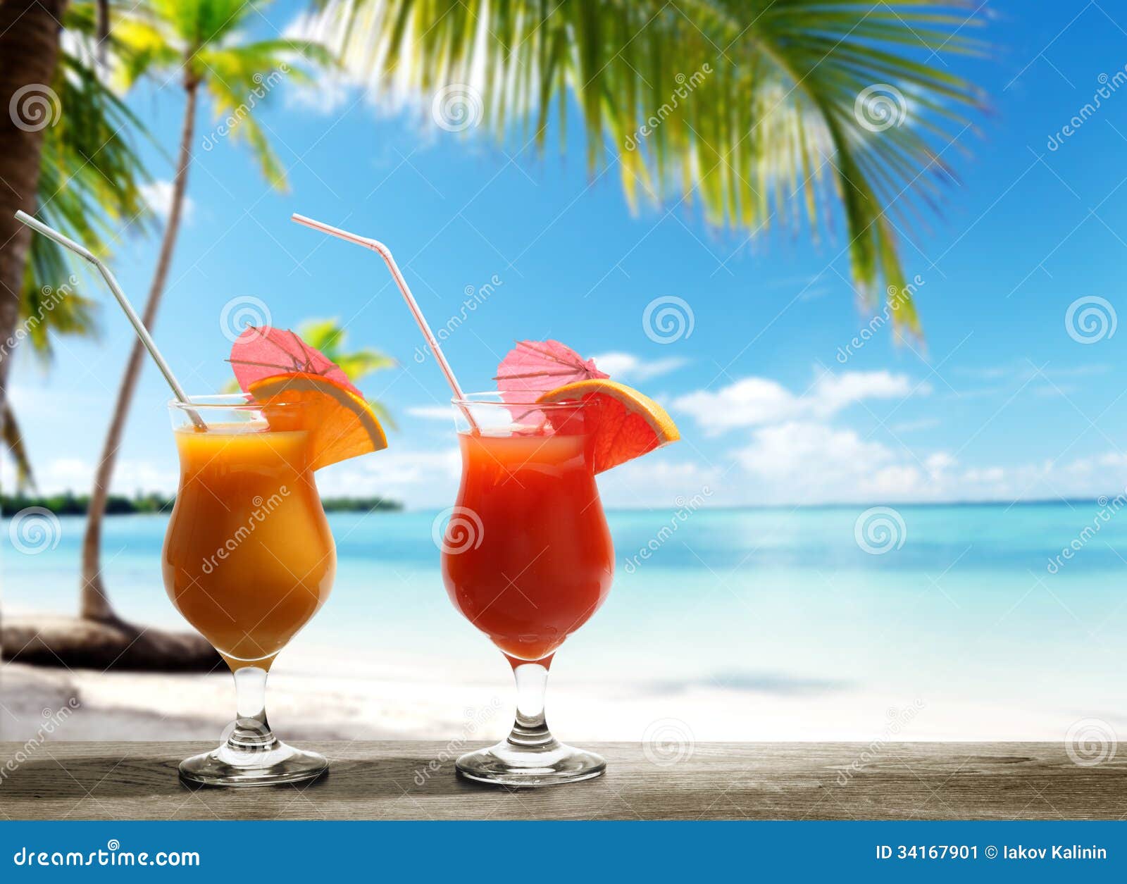 Two fresh juices stock image. Image of alcohol, exotic - 34167901