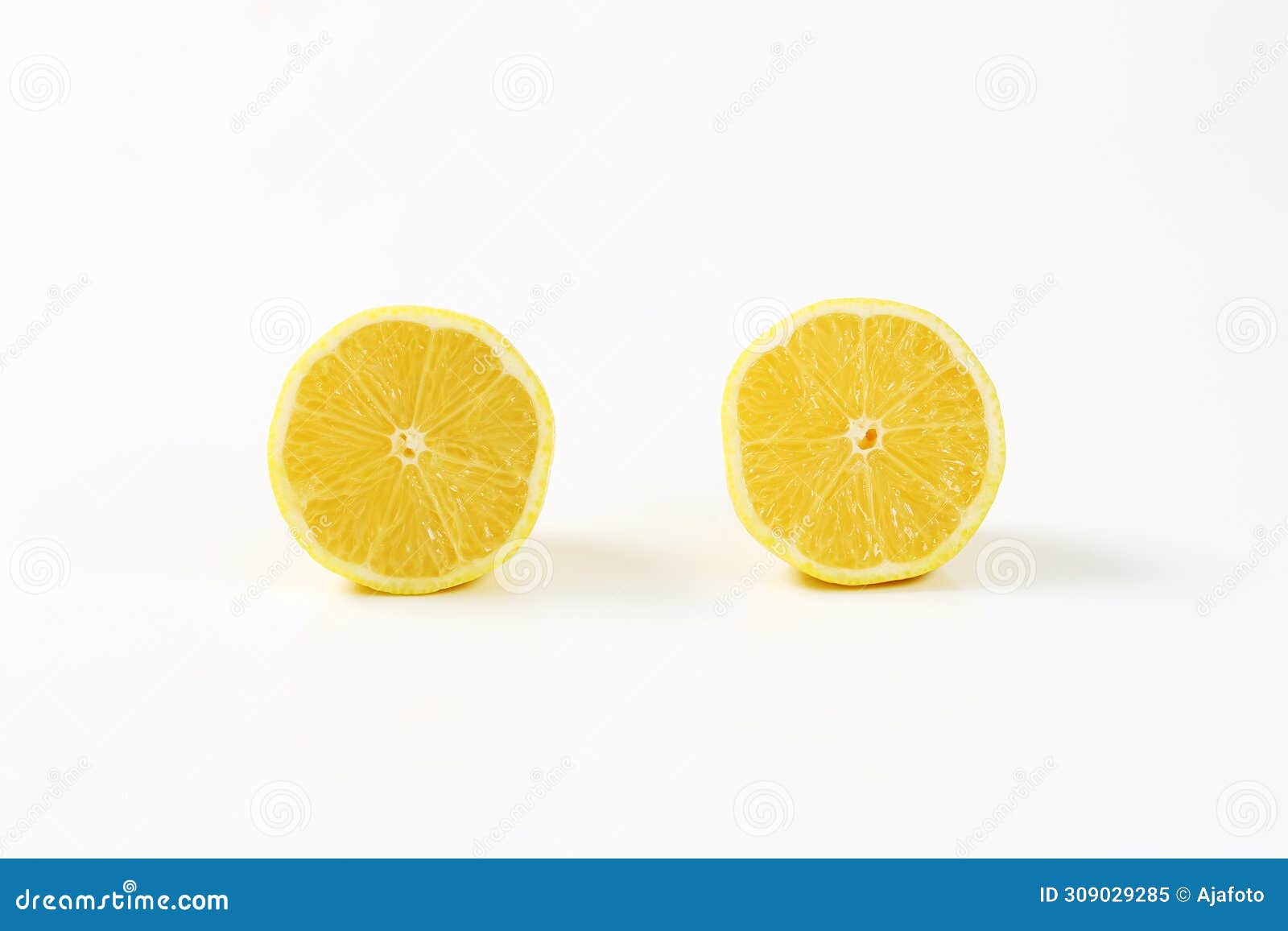 Two fresh lemon halves stock image. Image of fresh, healthy - 309029285