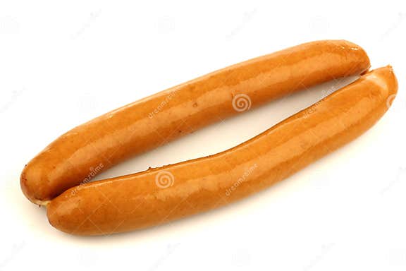Two fresh sausages stock photo. Image of shiny, eating - 18415794