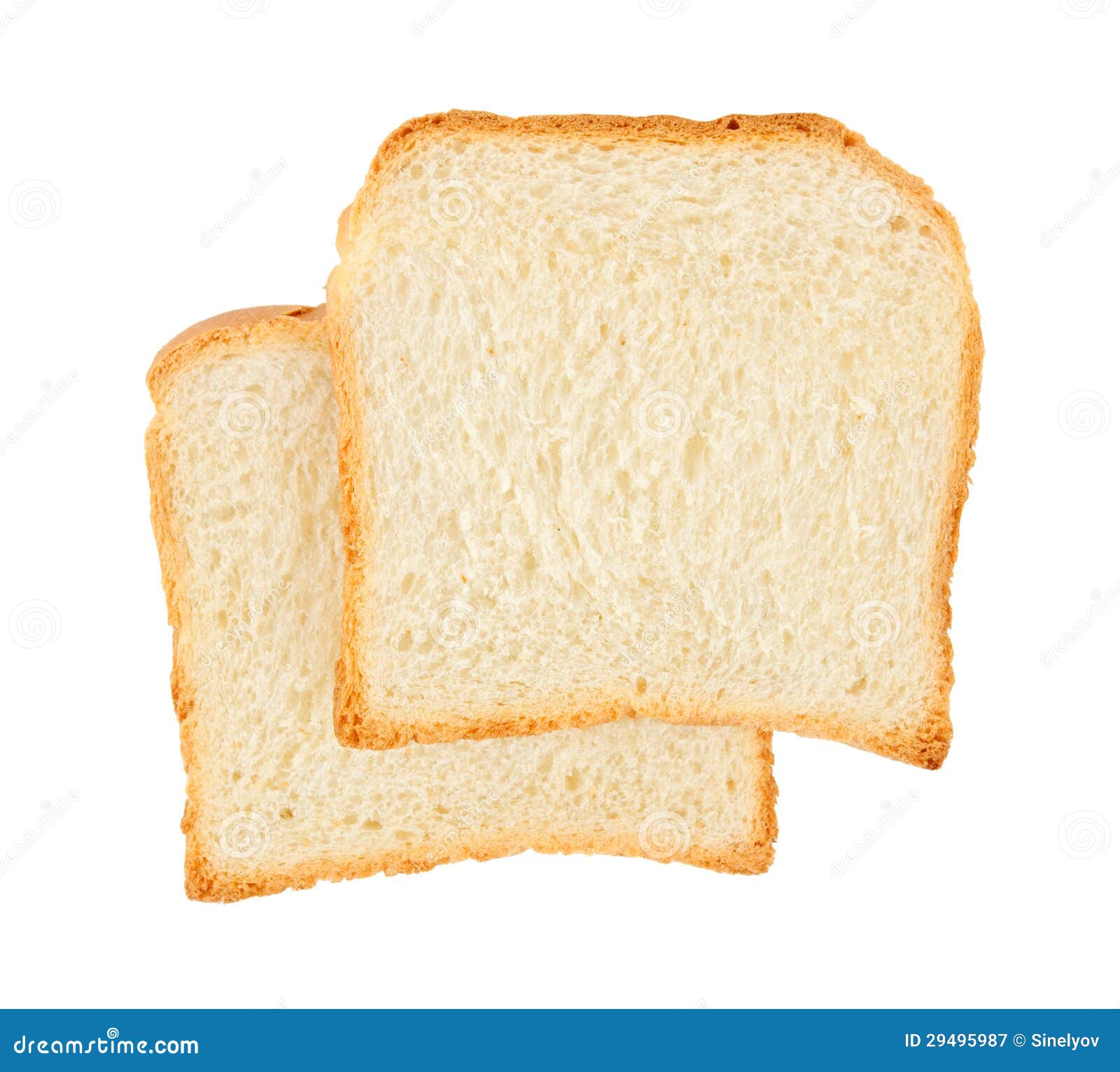 Two fresh slices of bread stock image. Image of croissant - 29495987