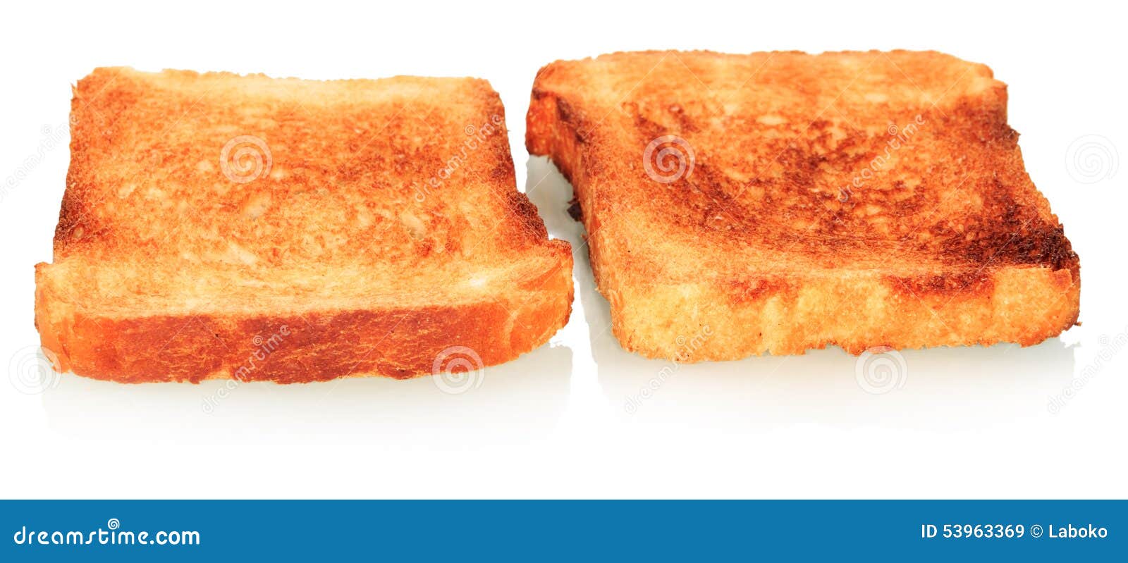 Two fresh toast stock image. Image of baked, color, wheat - 53963369