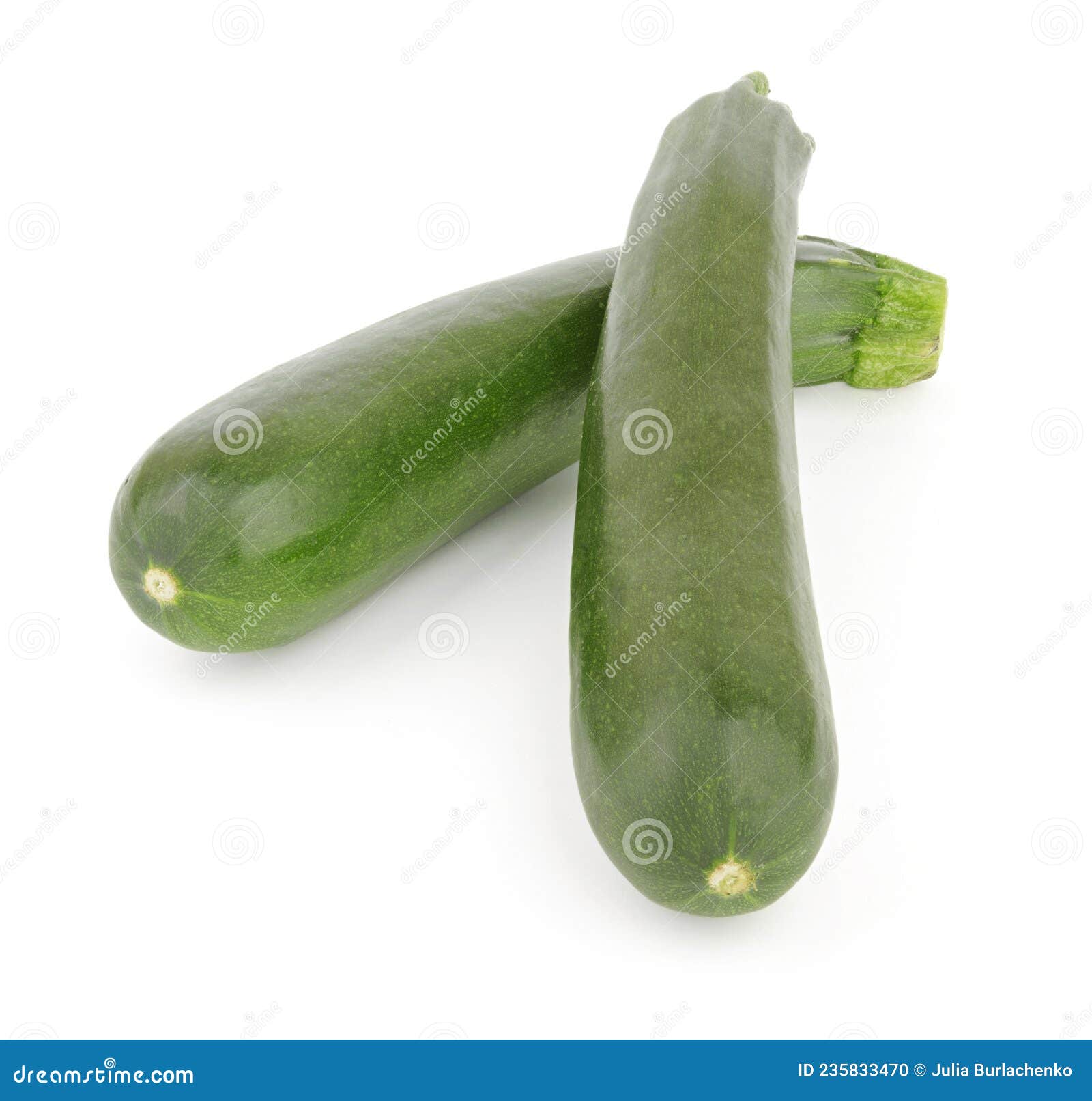 Two fresh zucchini stock photo. Image of uncooked, nutrition - 235833470