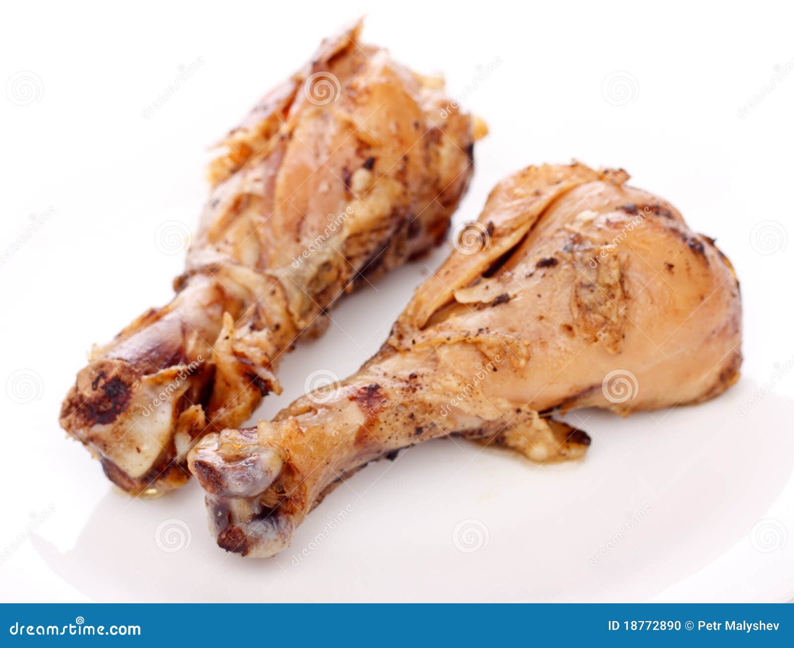 Two Fried Chicken Legs stock photo. Image of culinary - 18772890