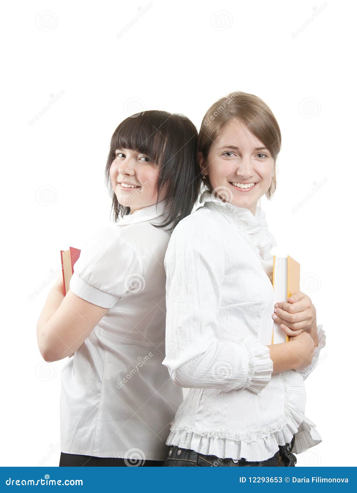 Two friend students stock image. Image of casual, black - 12293653