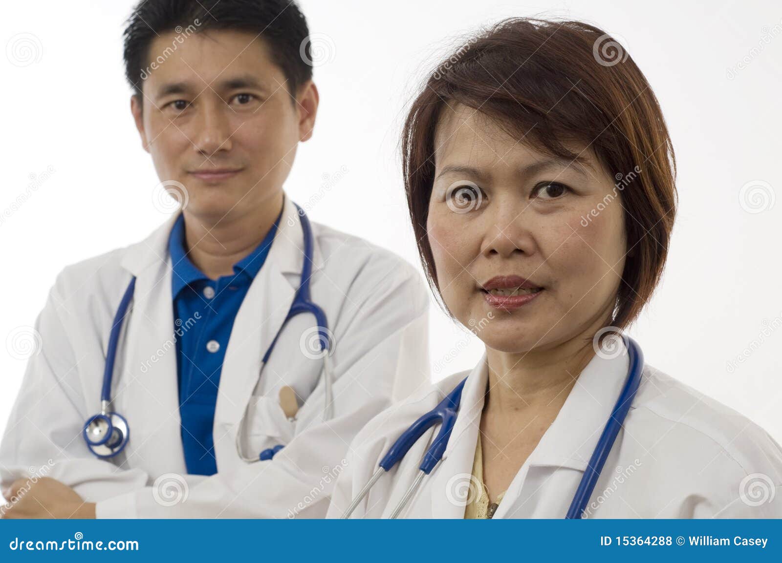 Two friendly Doctors stock photo. Image of team, nurse - 15364288