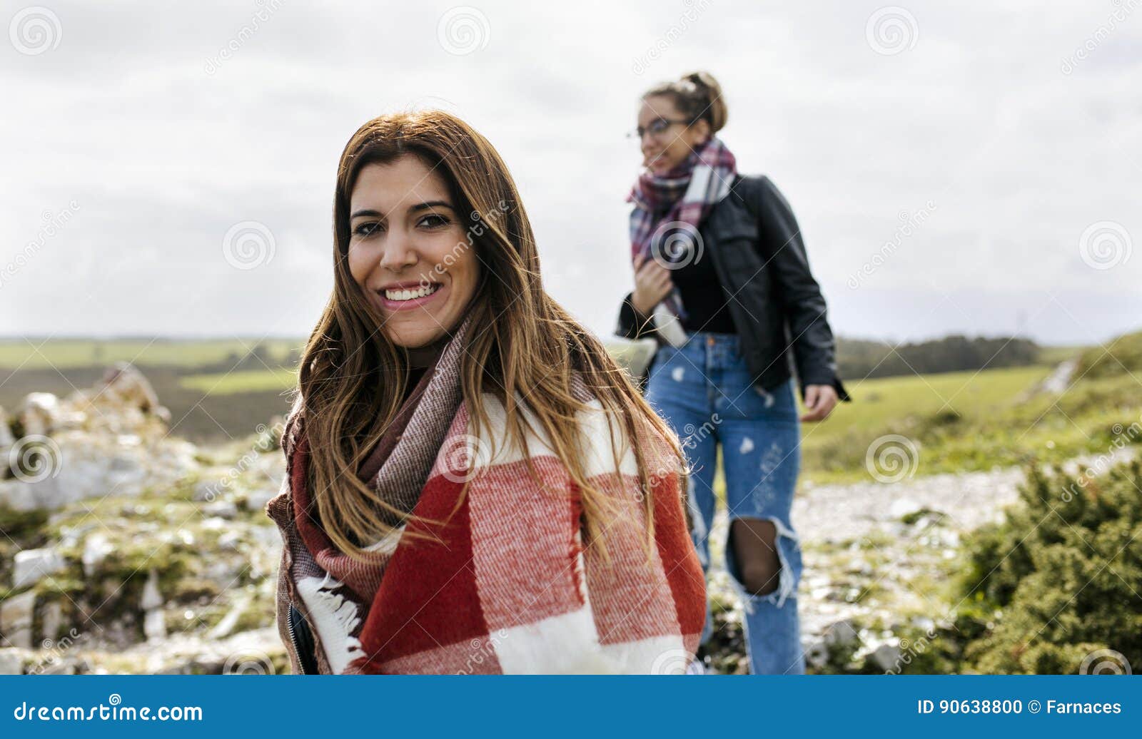 Two friendly women stock photo. Image of people, adult - 90638800