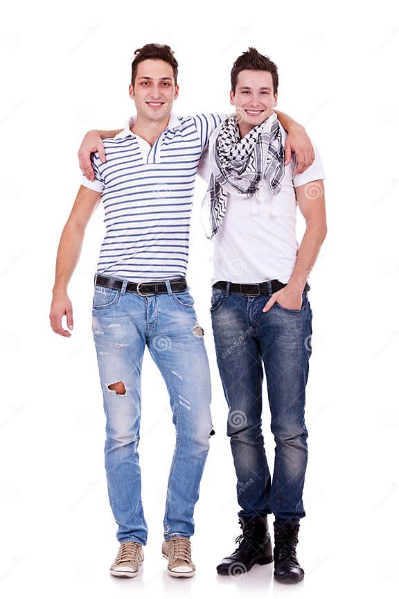 Two friends stock image. Image of looking, embraced, brothers - 23802927