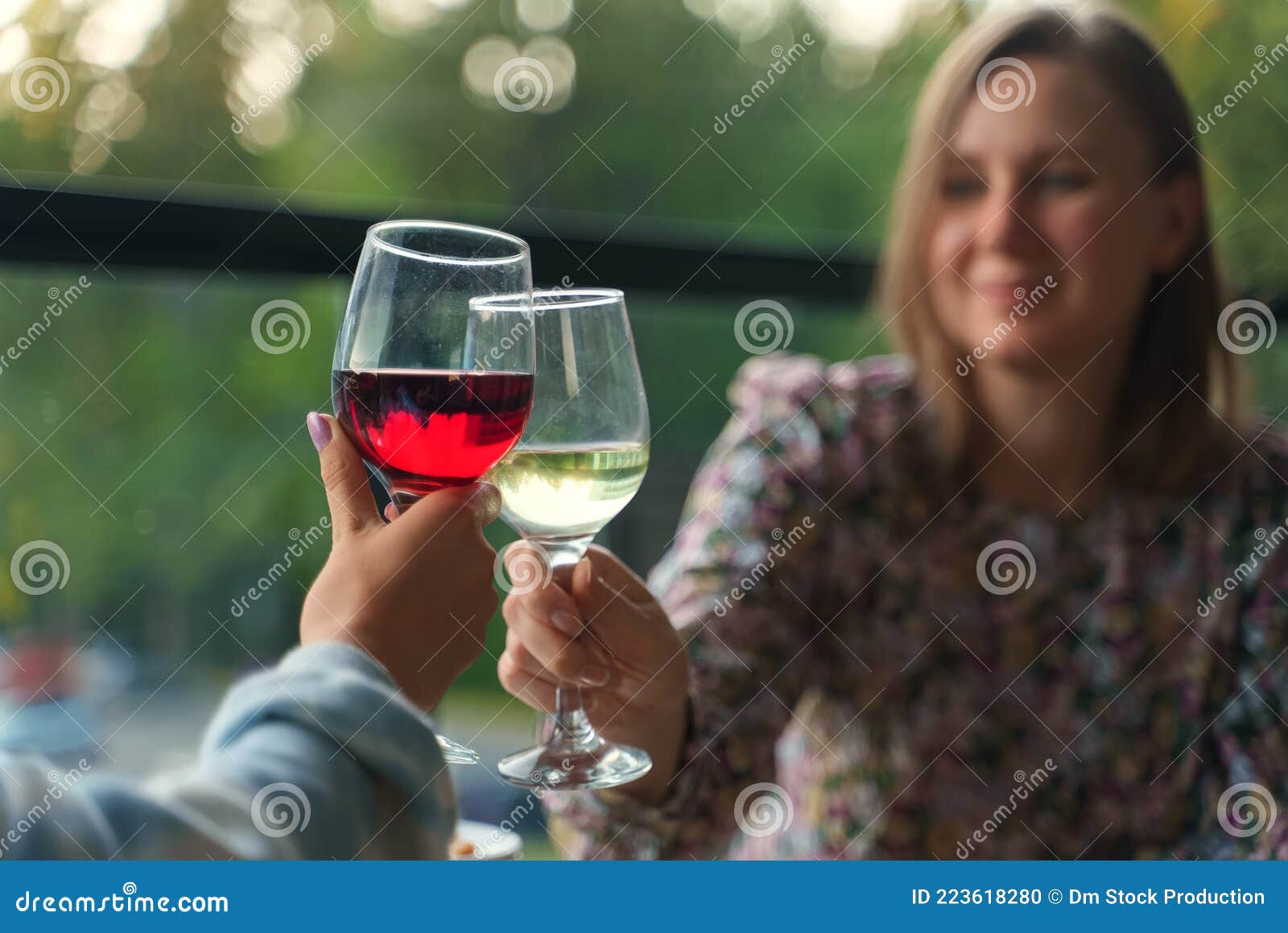 Two Friends are Drinking Wine. Stock Photo - Image of home, hotel ...