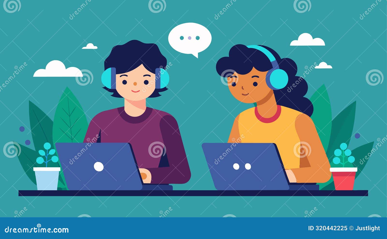 Multiplayer Game Concept On The Console Illustration Of Joysticks On TV ...