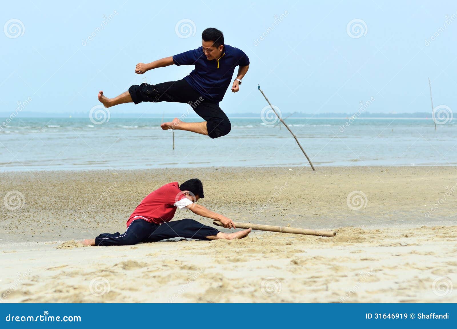 Two friends fighting stock image. Image of action, karate - 31646919