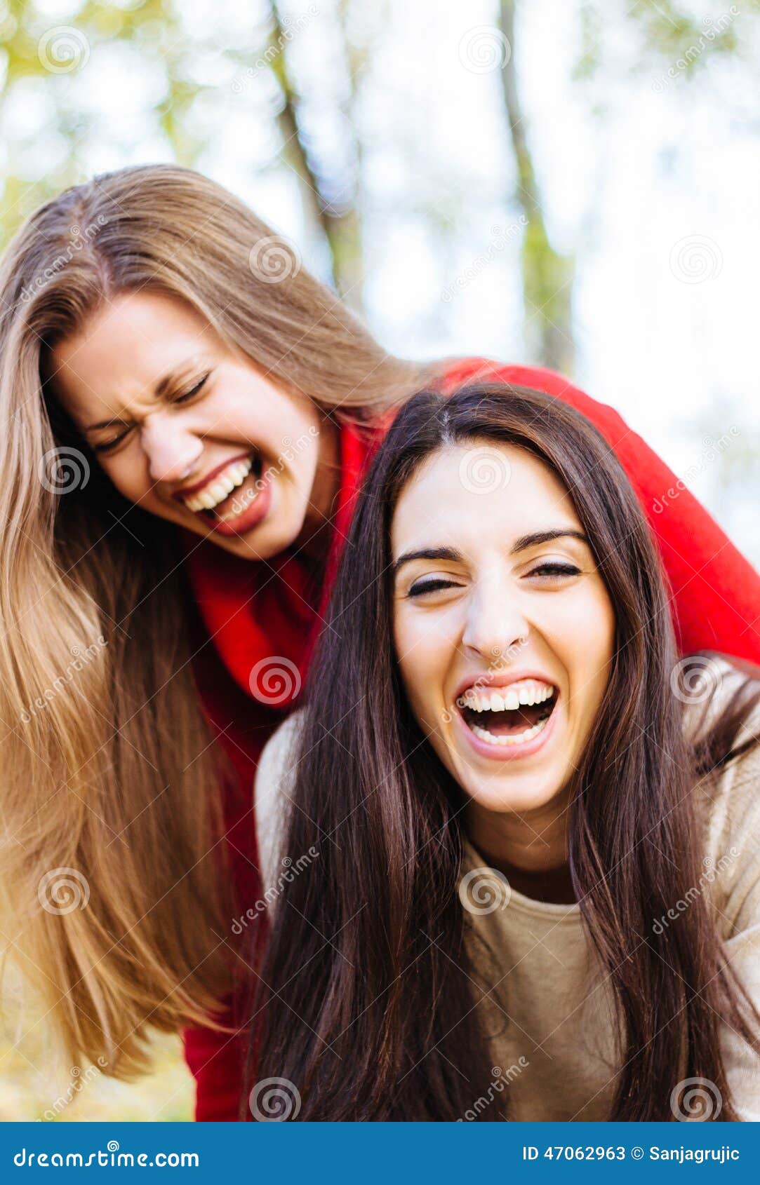 Two Friends Joking and Laughing Stock Image - Image of activity, adult ...