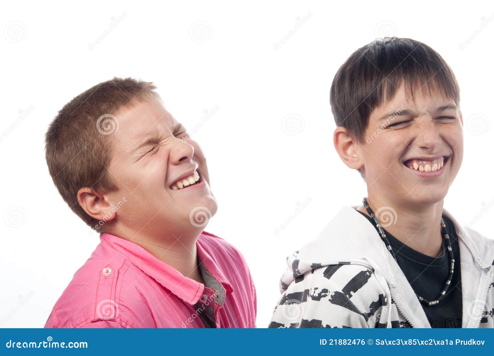 Two Friends Laughing Loudly Stock Photo - Image of happy, companions ...