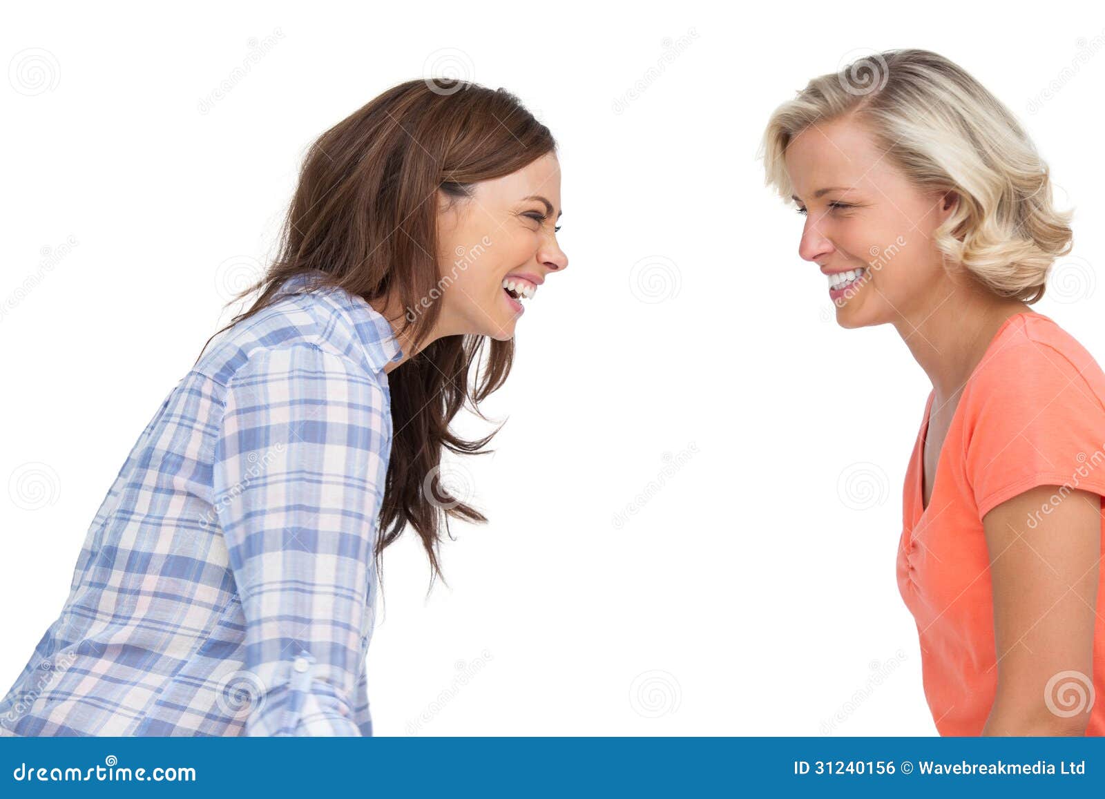 Two Friends Laughing Together Stock Photo - Image of joking, hair: 31240156
