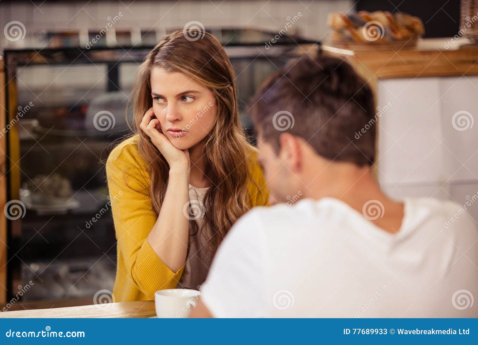 Two Friends Meeting at Cafe Stock Image - Image of drinking, casual ...