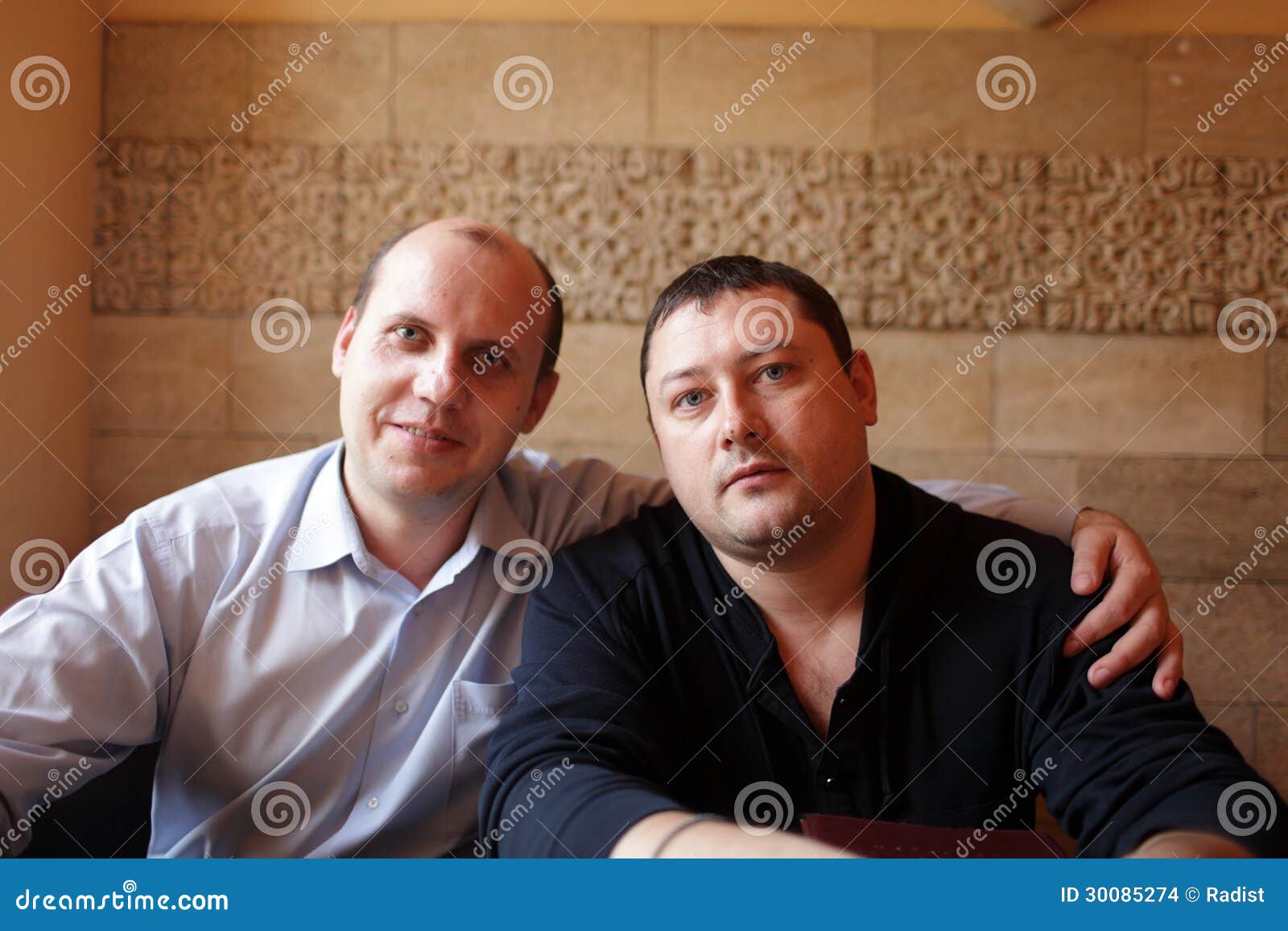 Two friends in cafe stock photo. Image of people, lifestyle - 30085274