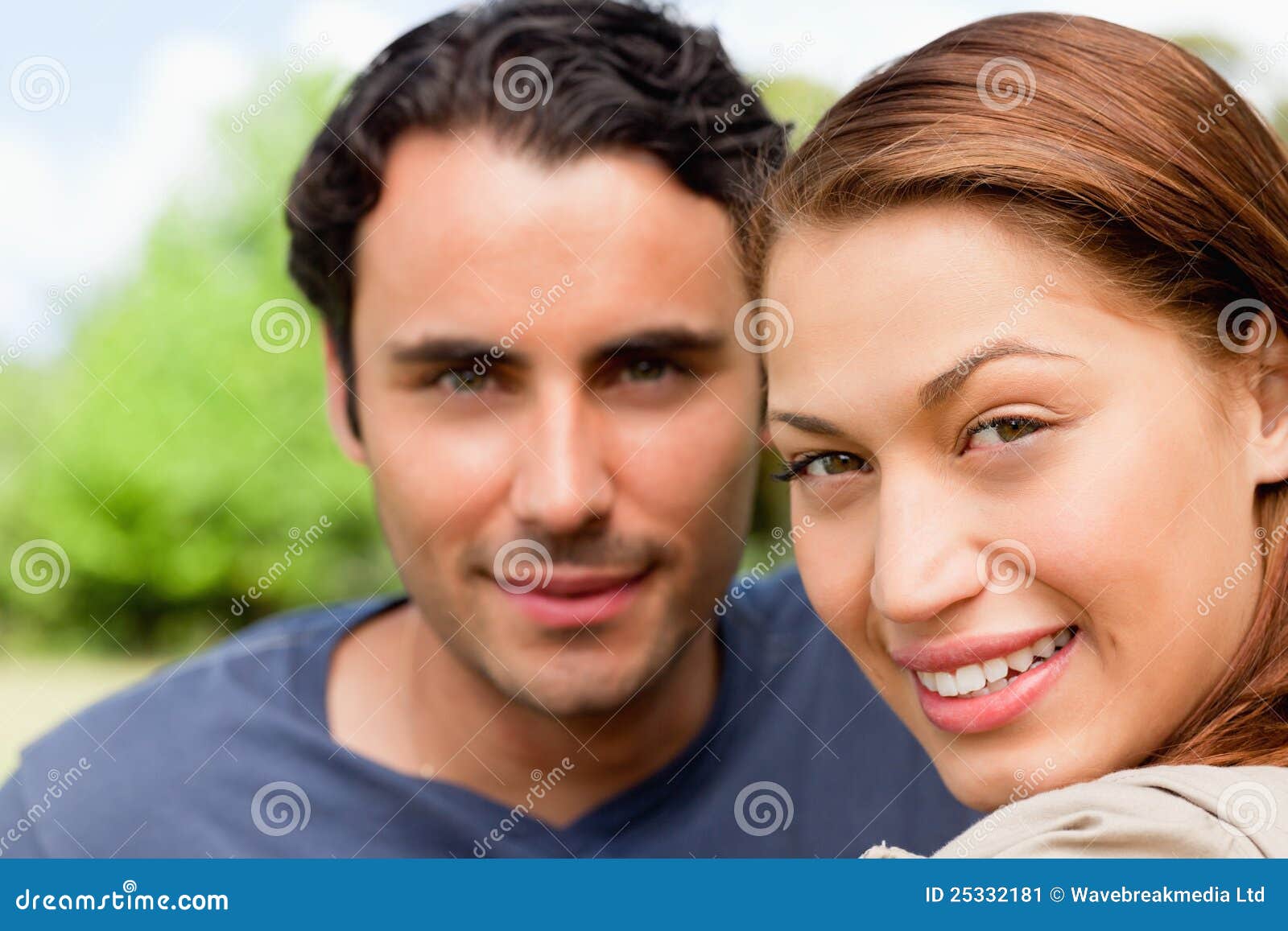 Two Friends Smiling As the Look Ahead Stock Image - Image of handsome ...