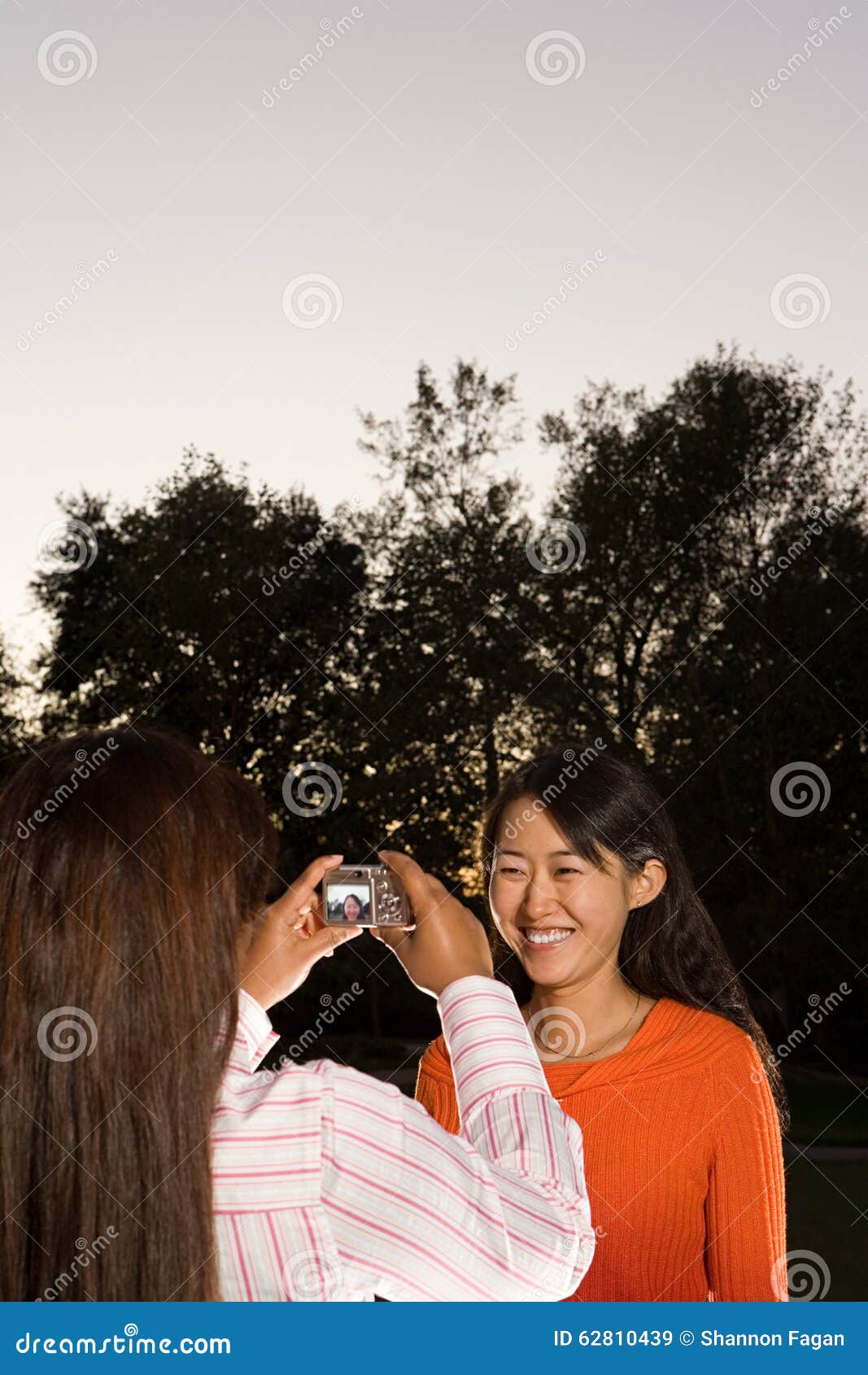 Two Friends Taking a Photograph Stock Image - Image of friend ...