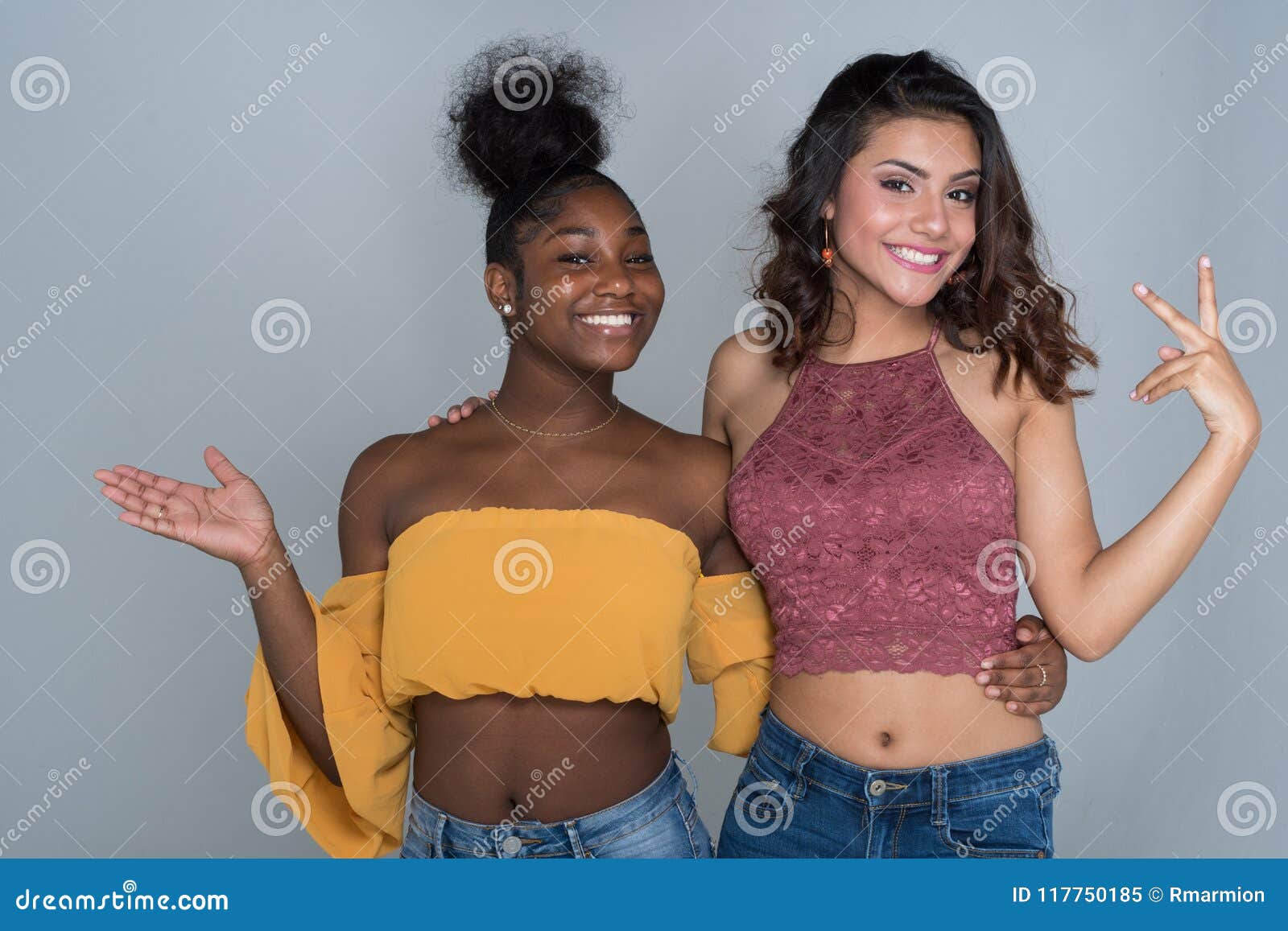Two Friends Together stock image. Image of black, teenage - 117750185