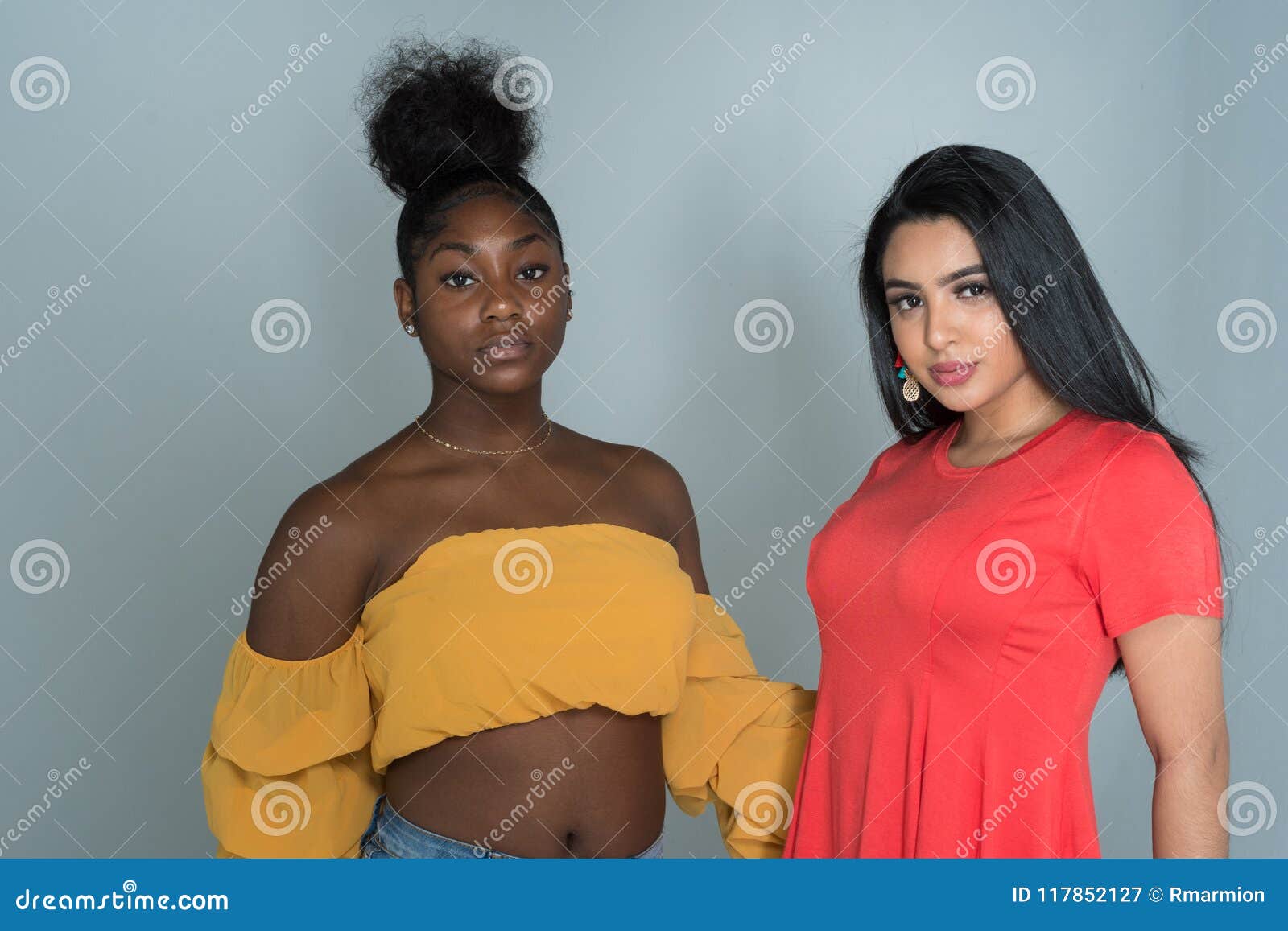 Two Friends Together stock image. Image of diversity - 117852127