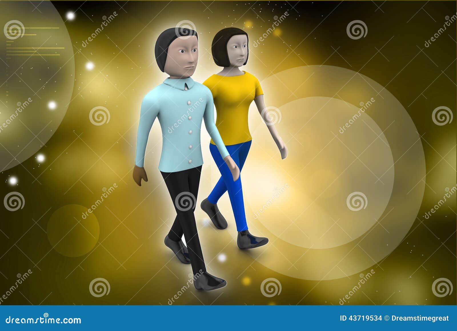 Two friends walk together stock illustration. Illustration of ...