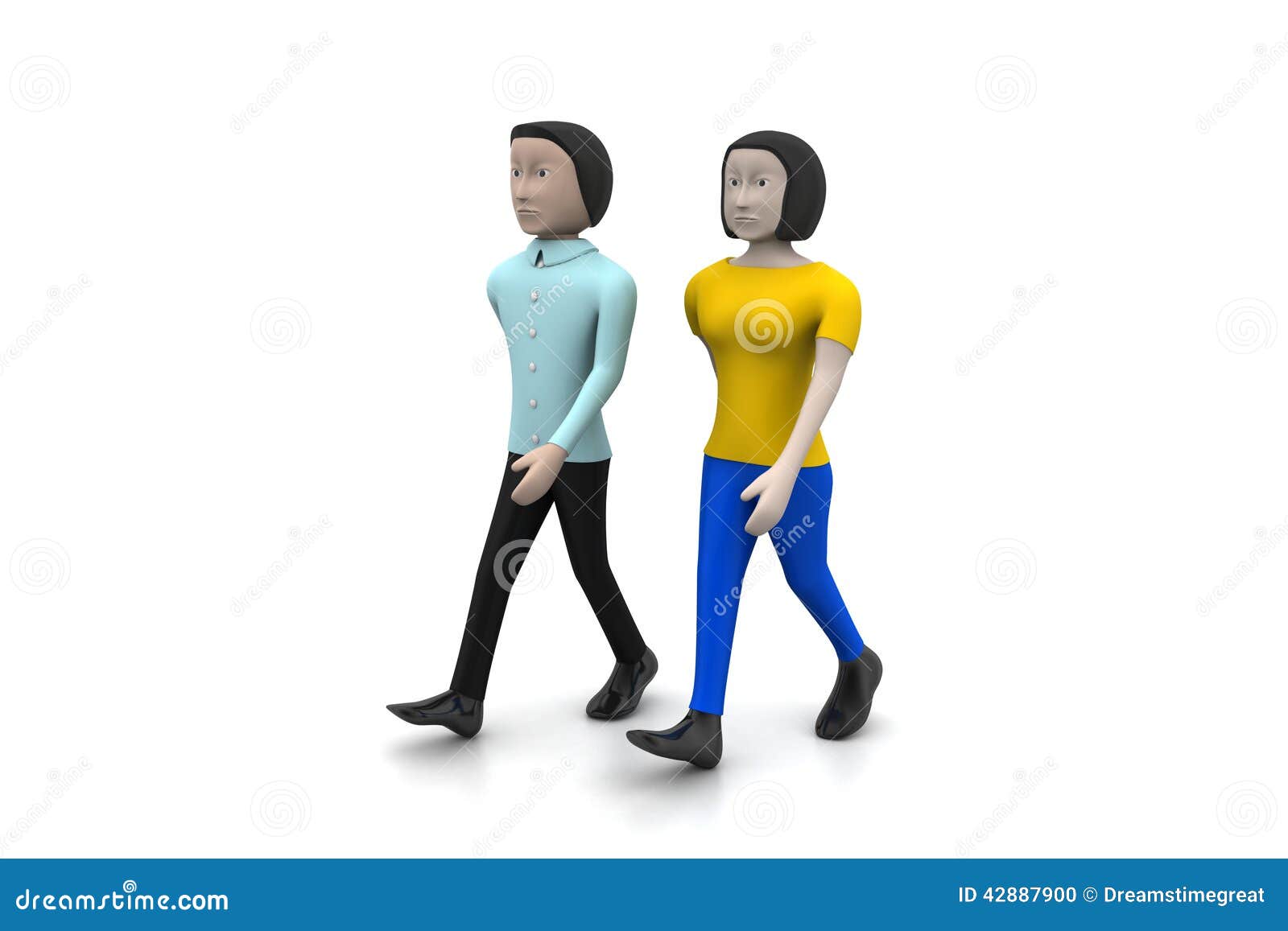 Two friends walk together stock illustration. Illustration of ...