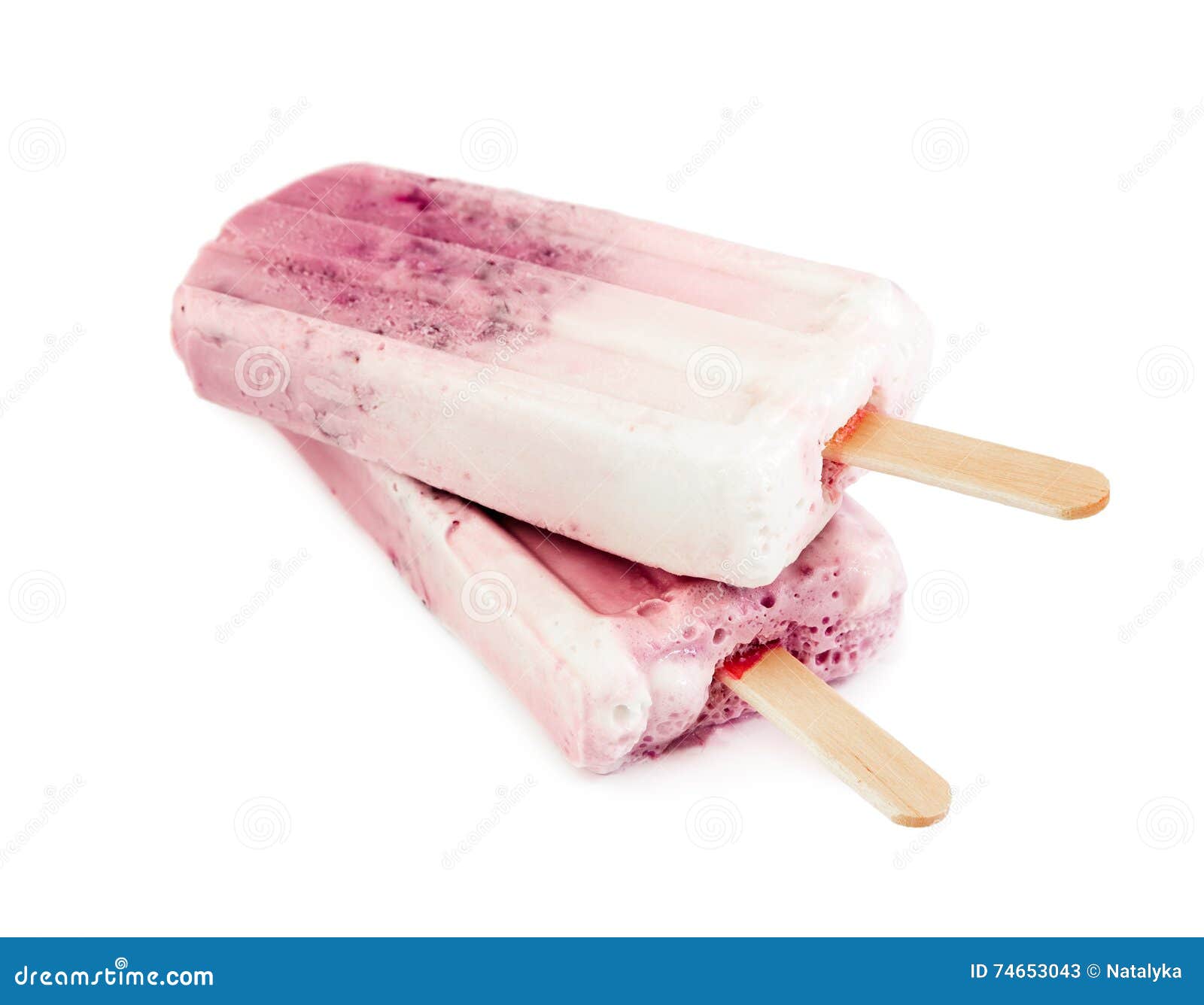 Two fruit popsicles stock image. Image of frozen, food - 74653043