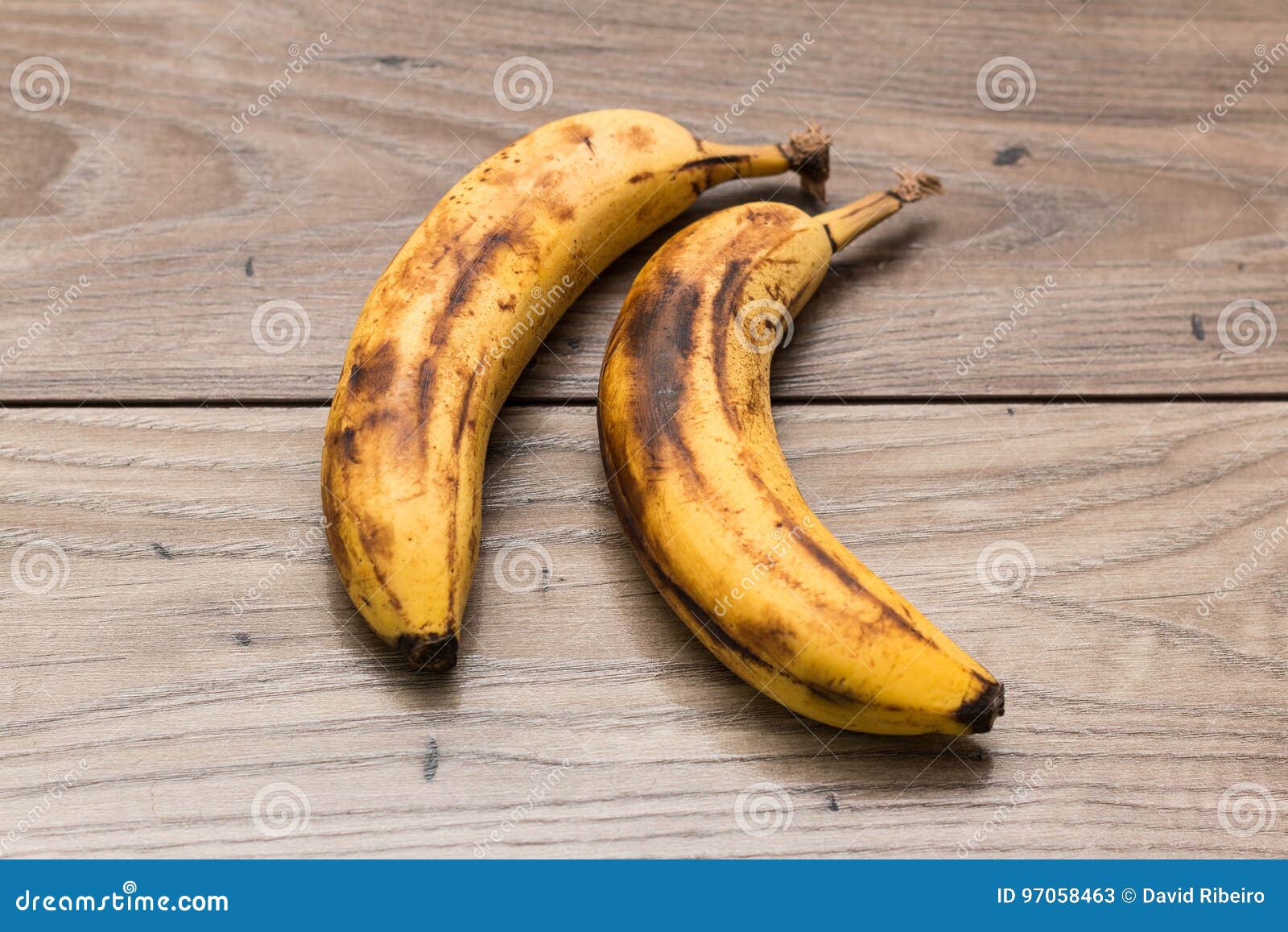 Two fully ripe bananas stock image. Image of white, background - 97058463