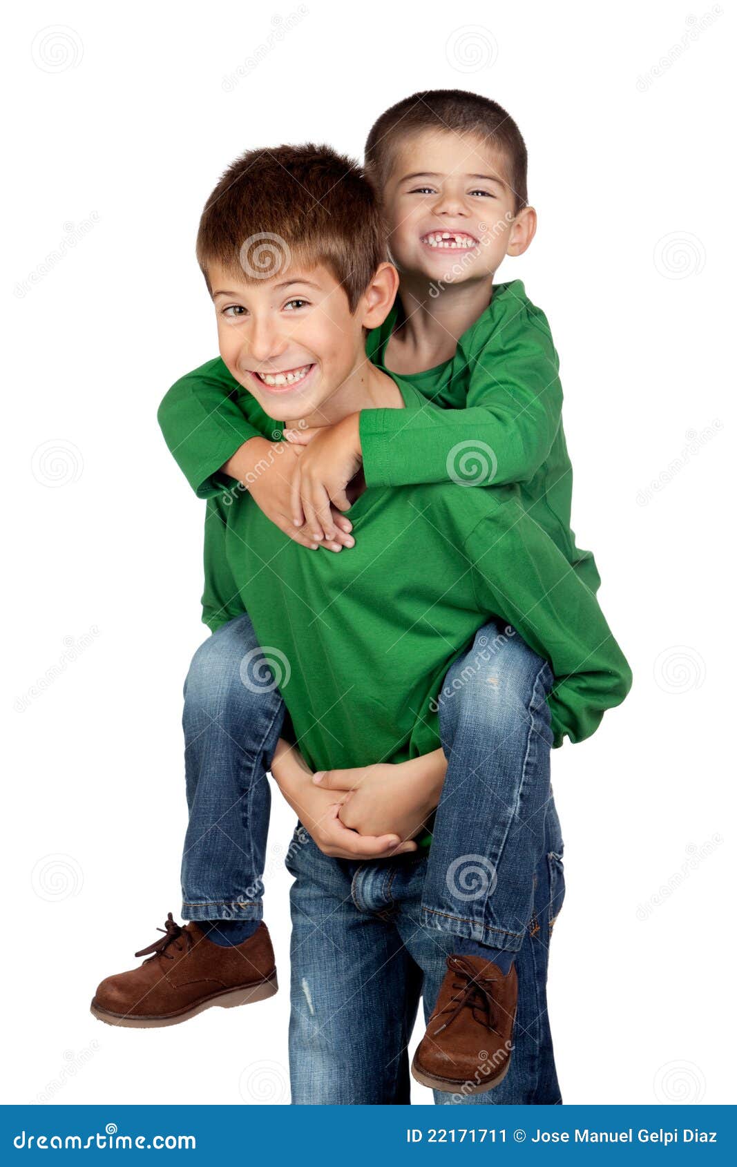 Two funny brothers stock image. Image of laughing, childhood - 22171711