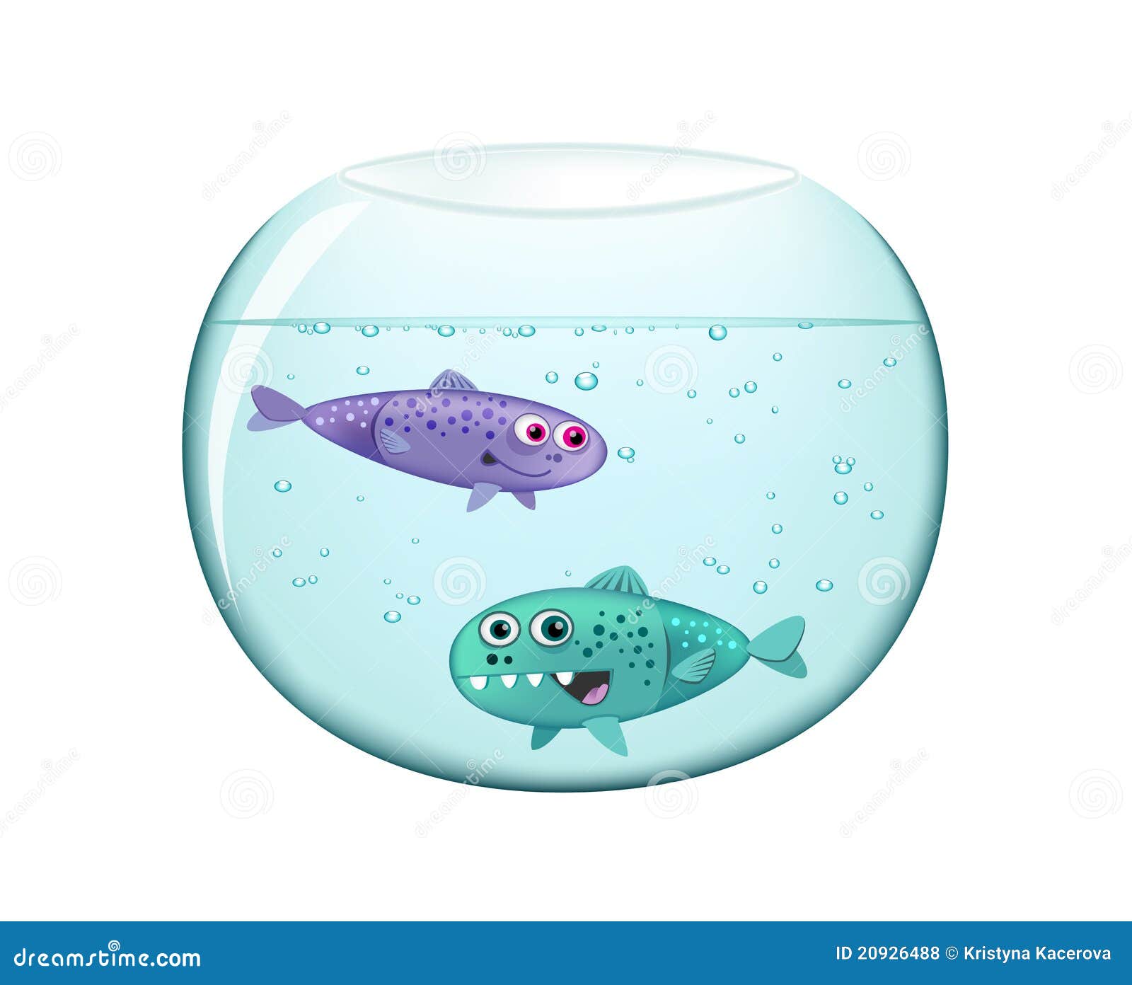 Two Funny Fish stock illustration. Illustration of tail - 20926488