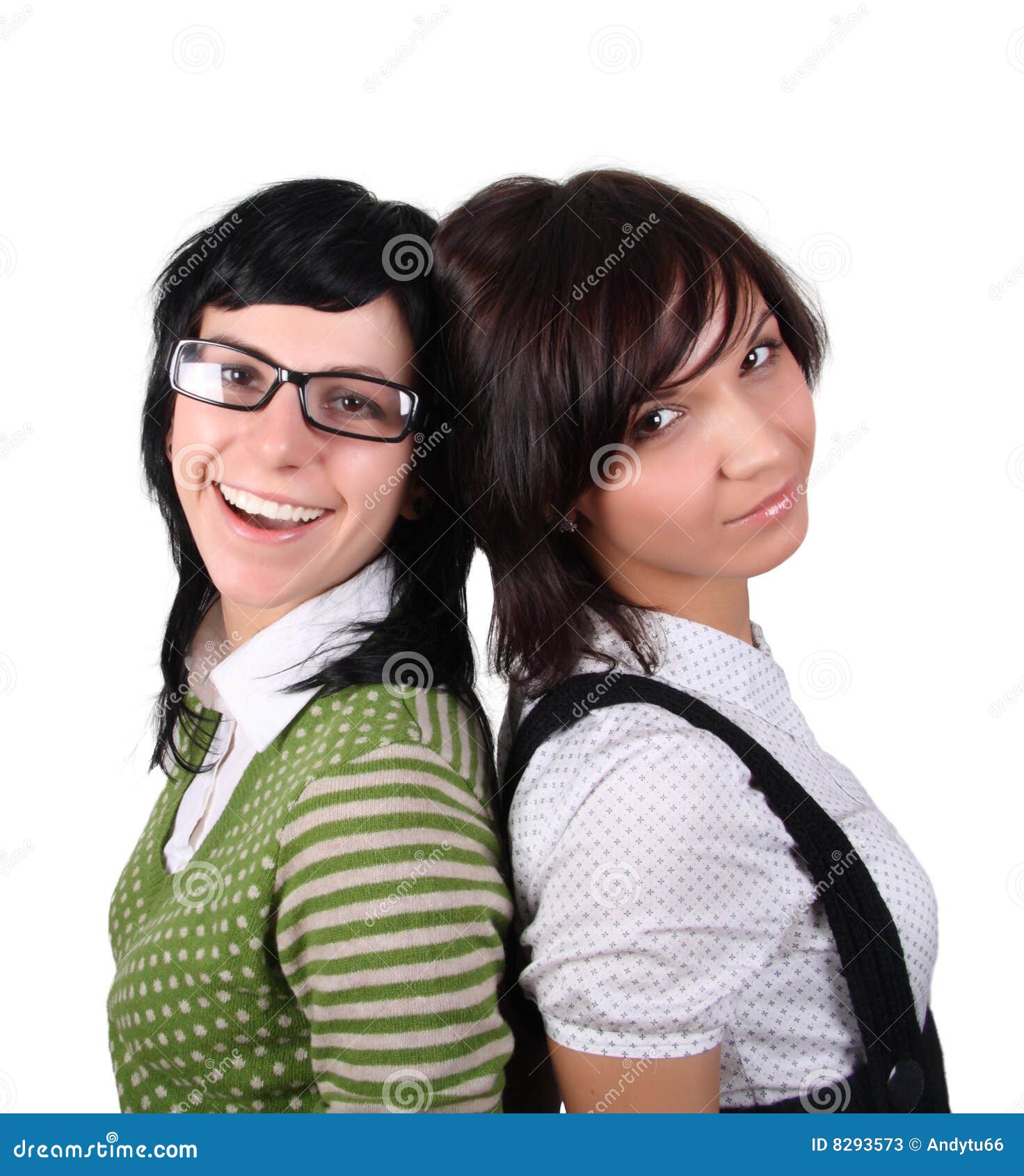 Two funny girls stock image. Image of closeup, handsome - 8293573