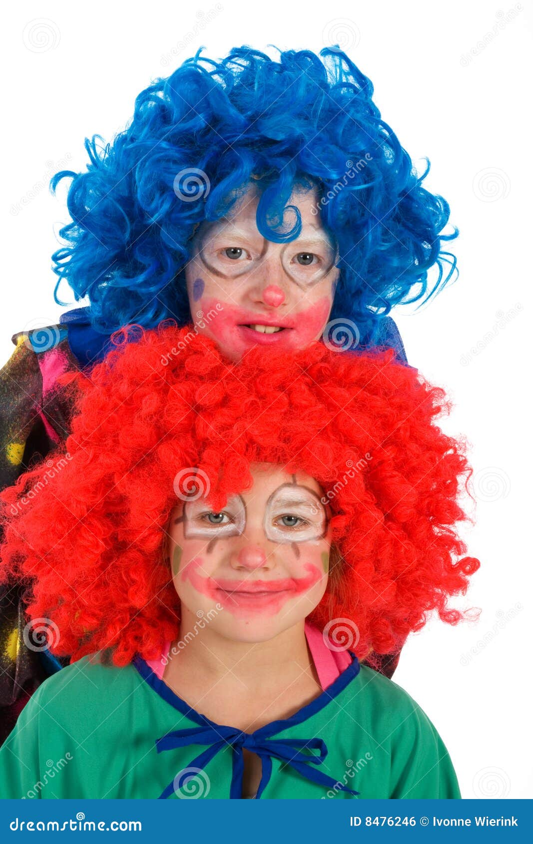 Two funny little clowns stock photo. Image of smiling - 8476246