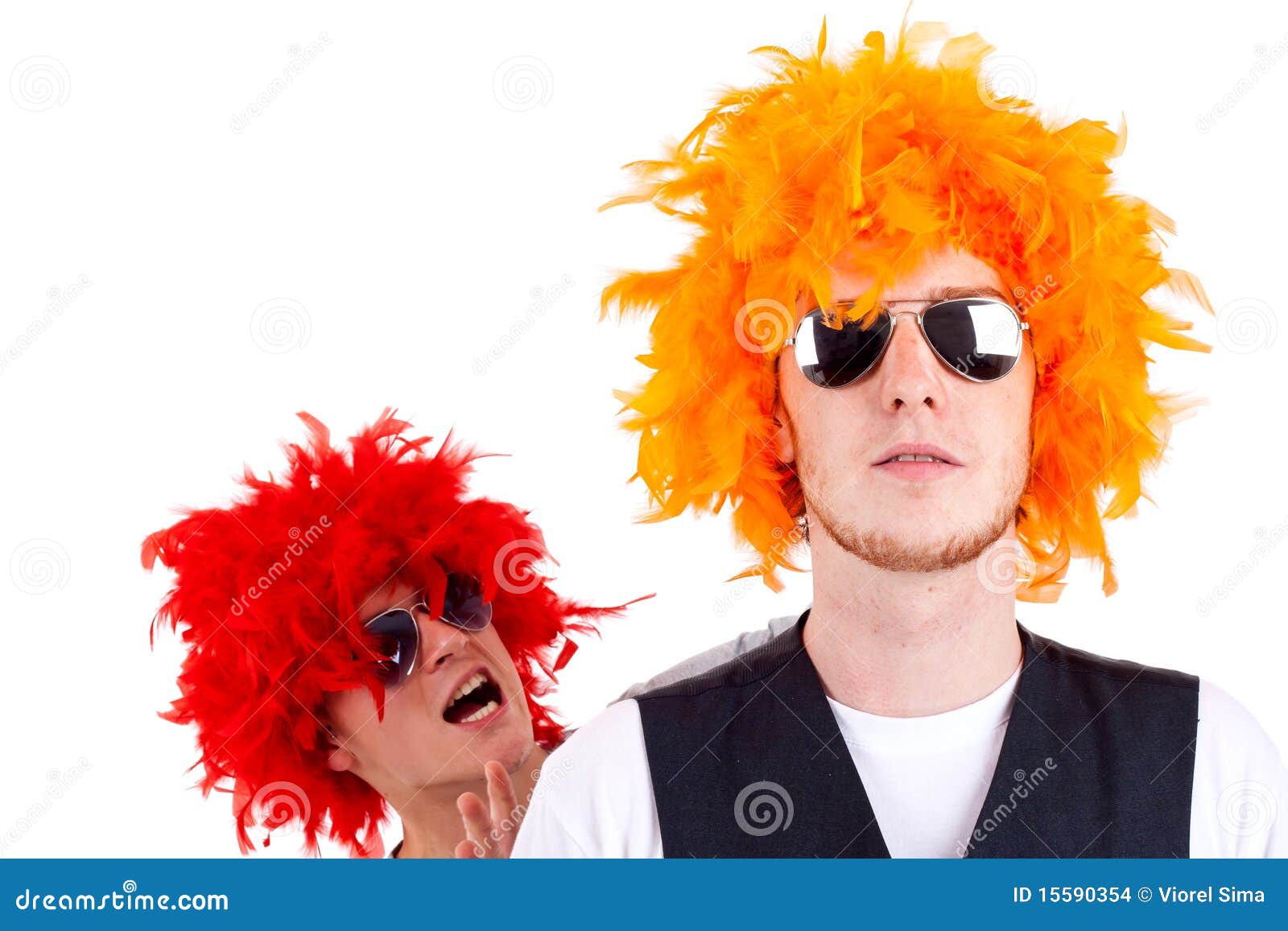 Two funny men stock photo. Image of scare, human, cheerful - 15590354