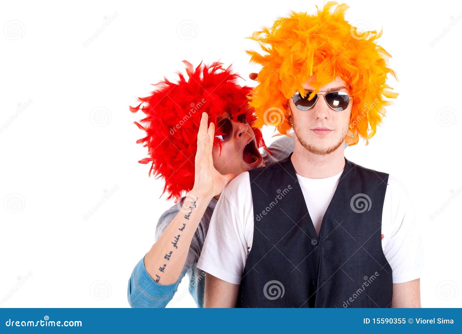 Two funny men stock image. Image of boys, portrait, modern - 15590355