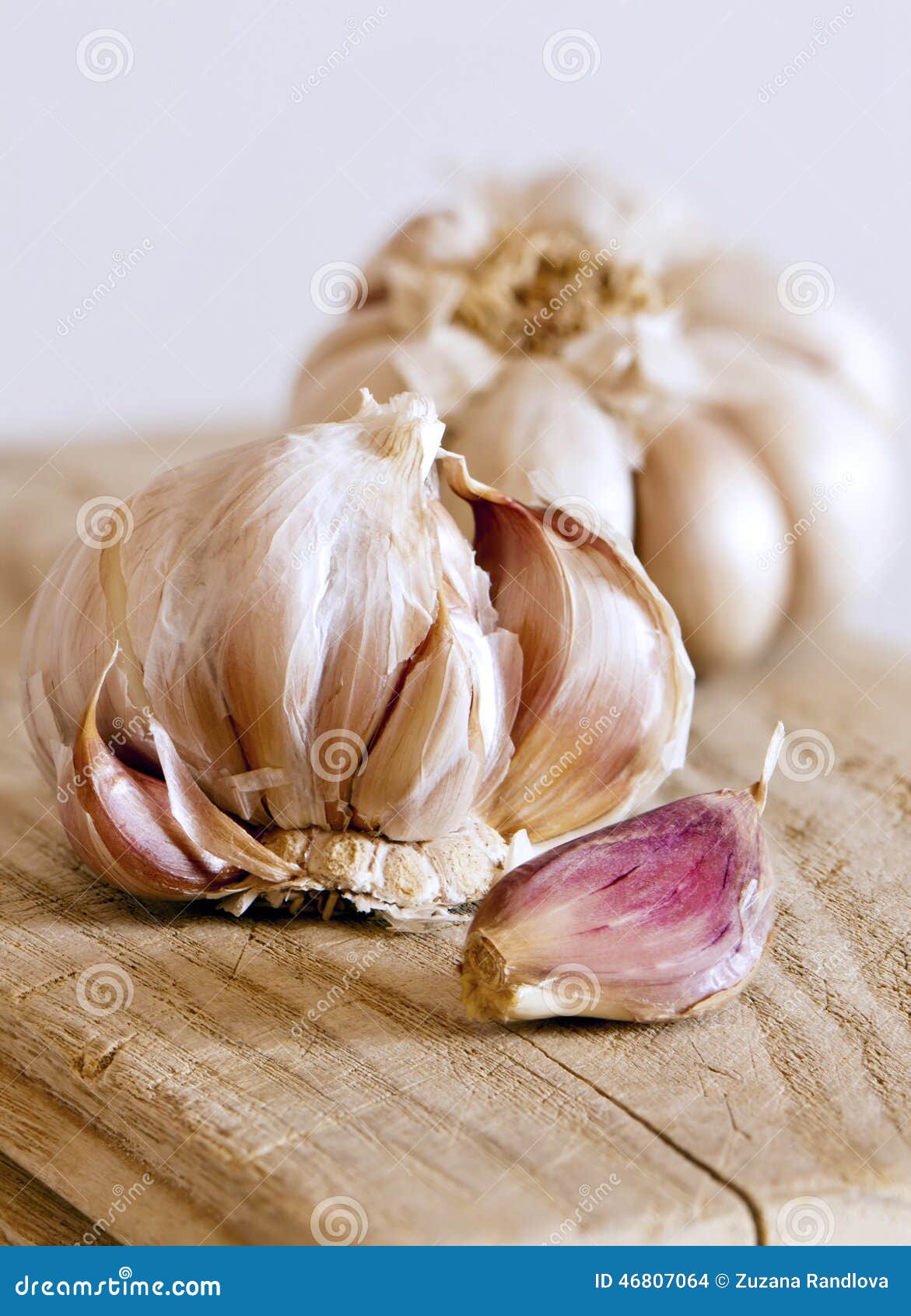 Two garlic bulbs and clove stock photo. Image of vegetable - 46807064