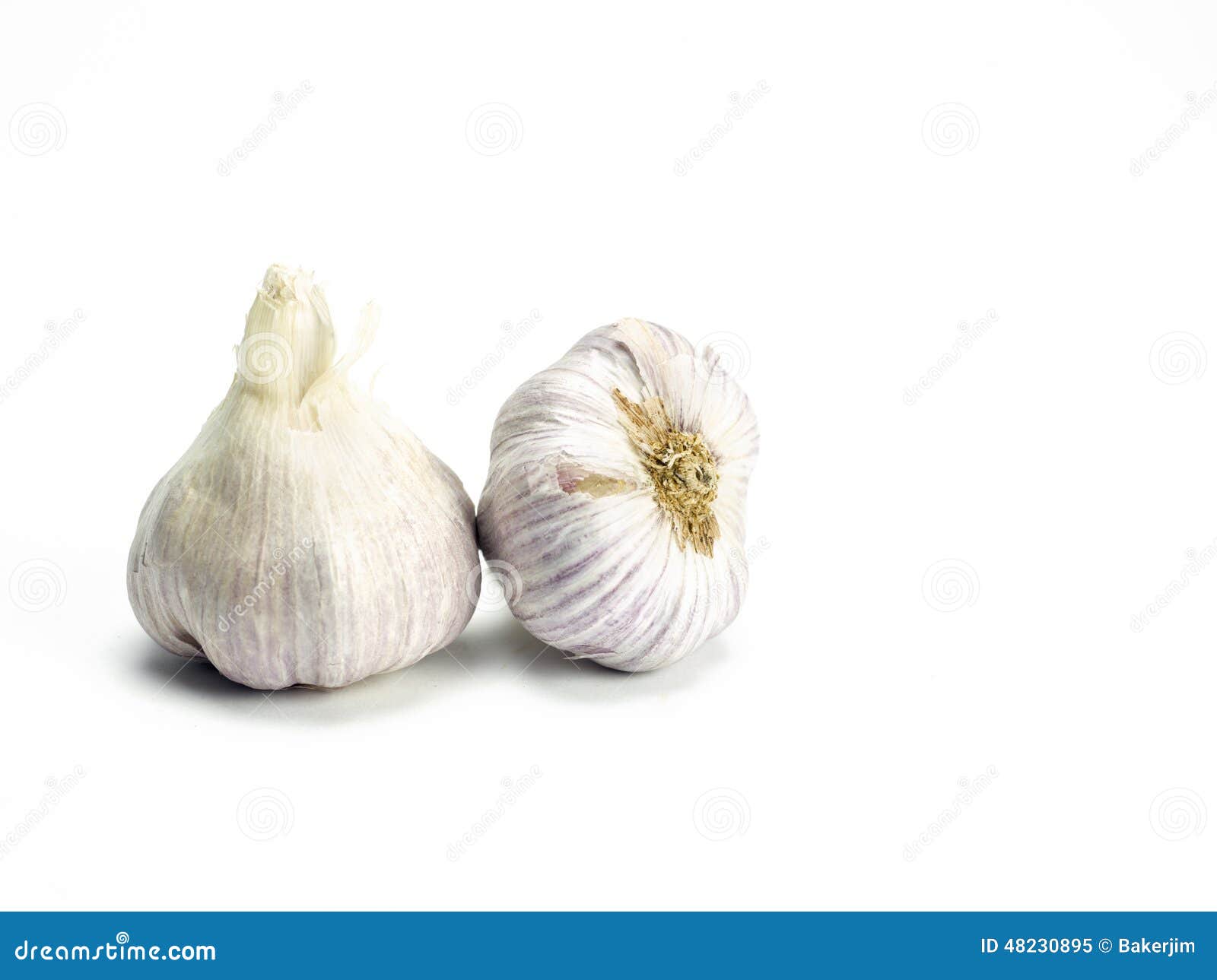 Two garlic cloves stock image. Image of aromatic, garlic - 48230895