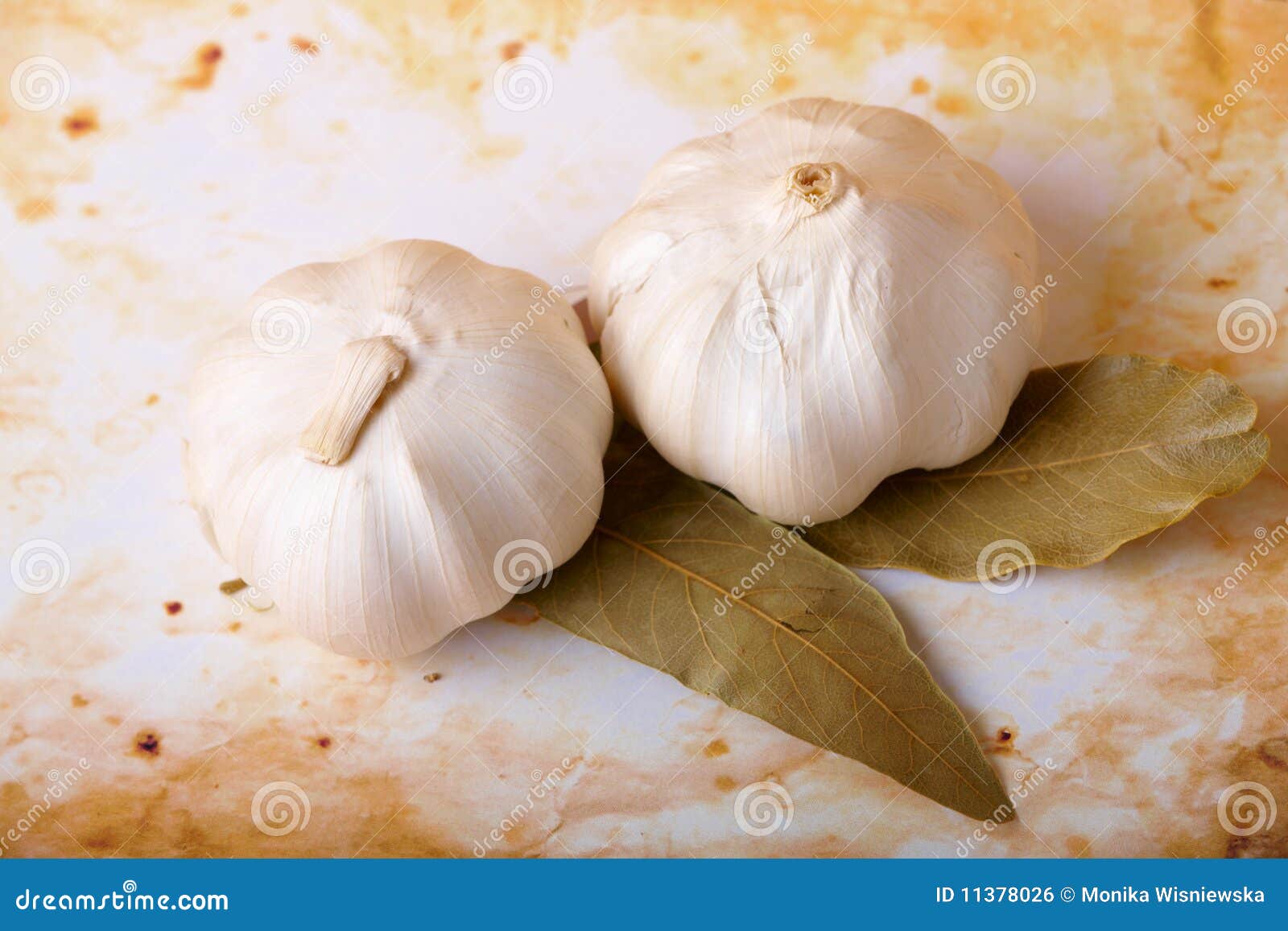 Two garlic heads stock photo. Image of natural, garlic - 11378026