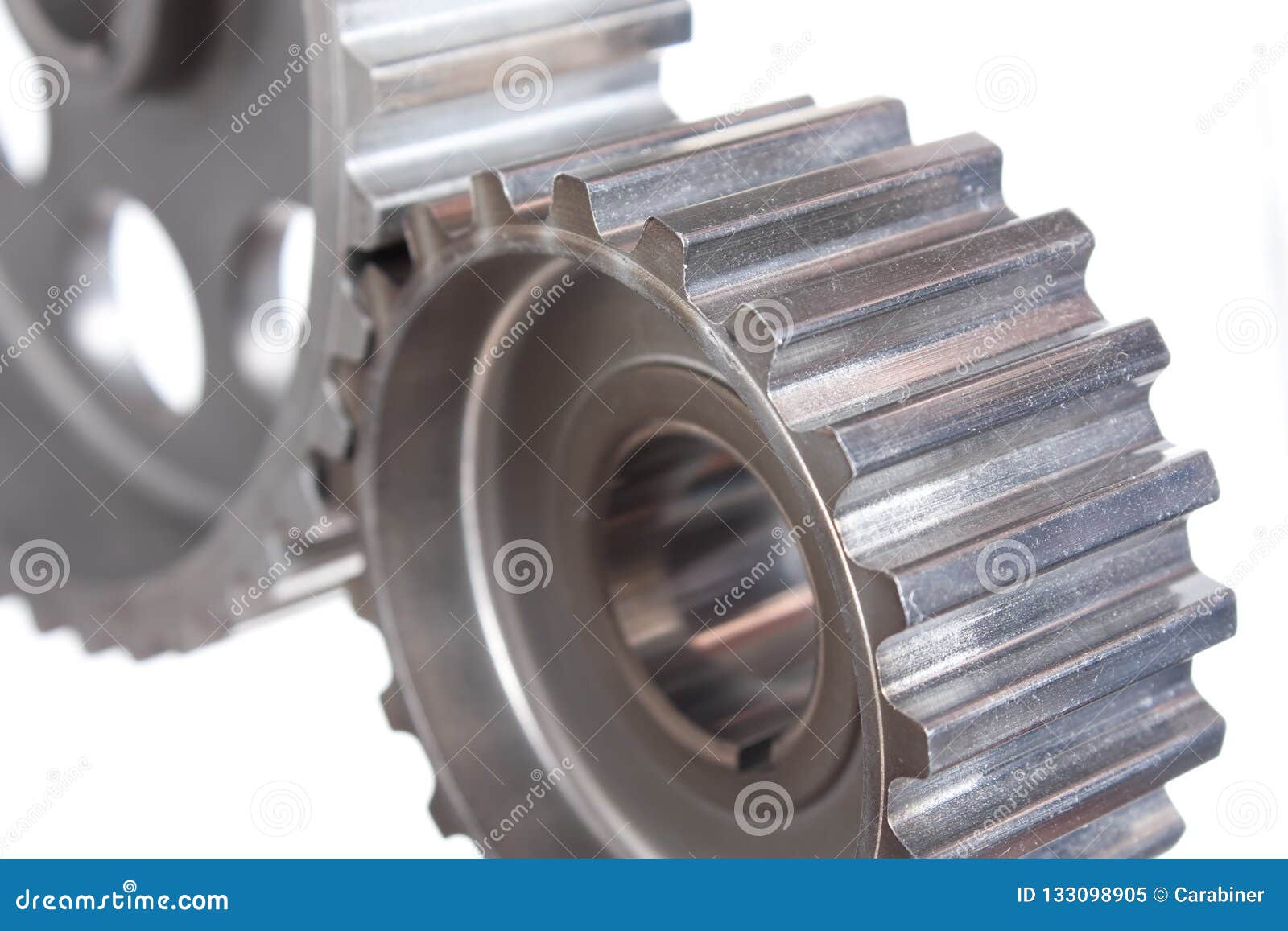 Two gear coupled stock image. Image of industry, isolated - 133098905