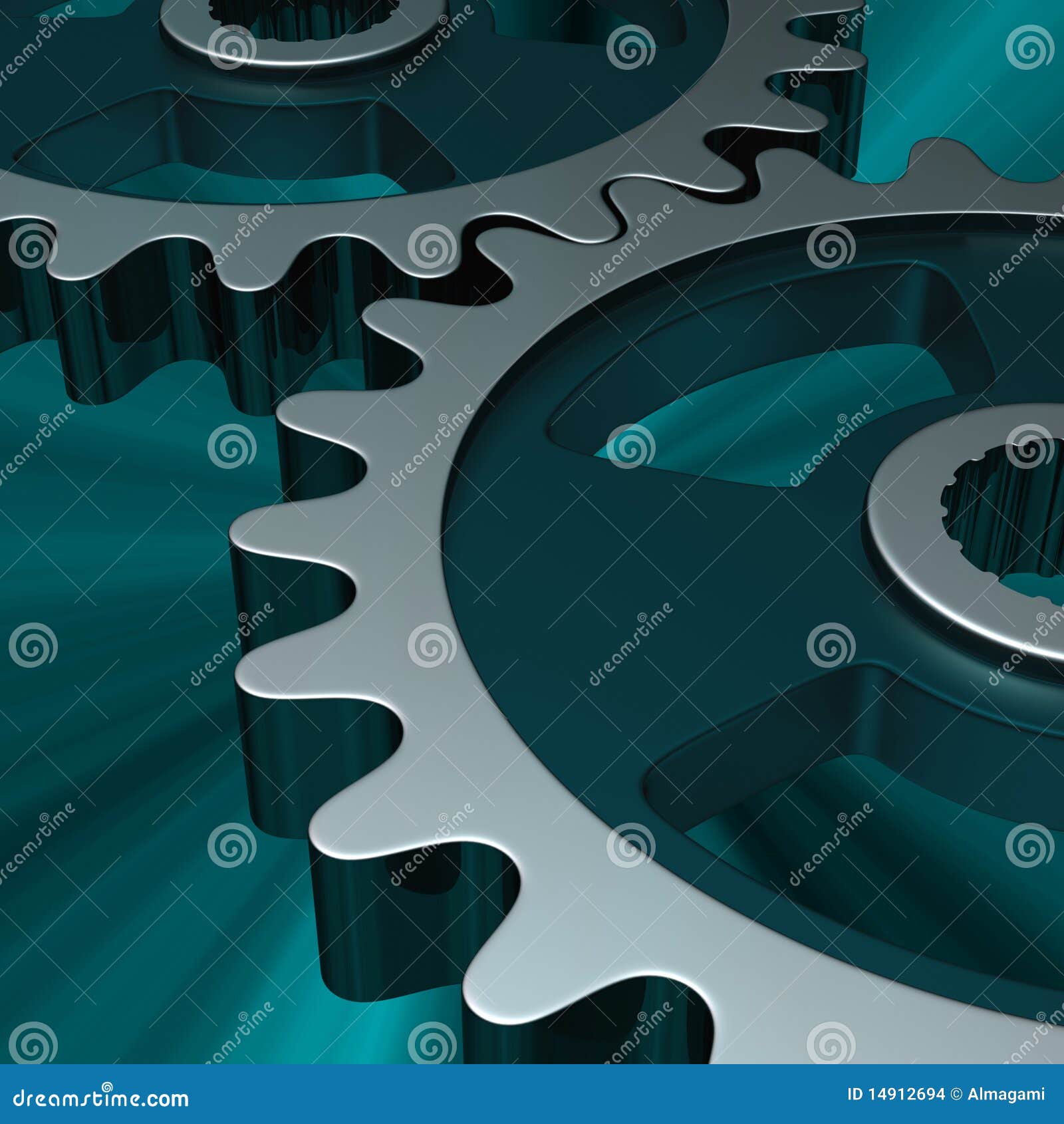 Two gears stock illustration. Illustration of metallic - 14912694