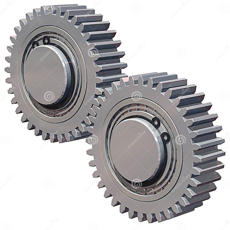 Two Gears stock illustration. Illustration of isolated - 1778920