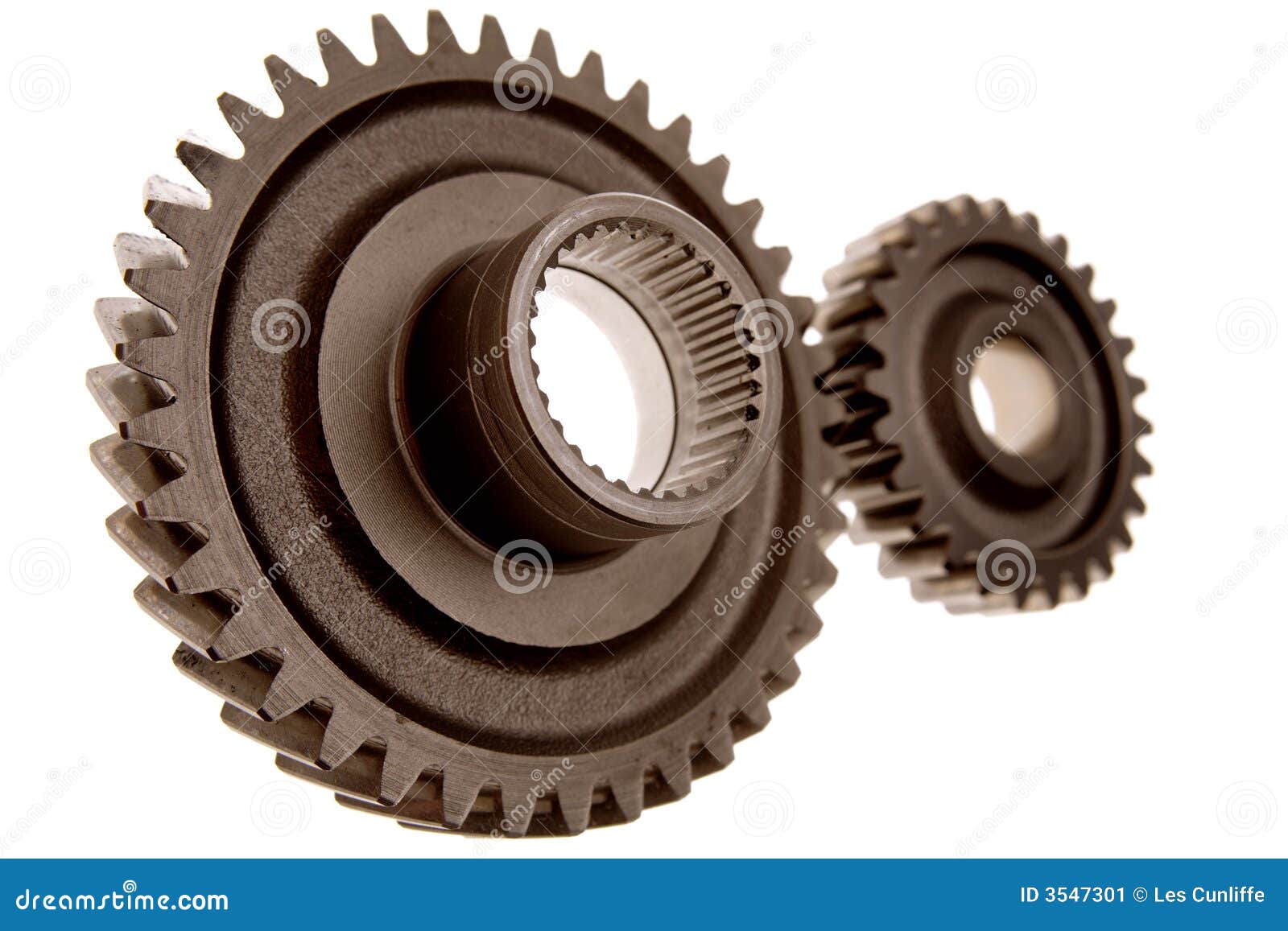 Two gears stock image. Image of connection, conceptual - 3547301