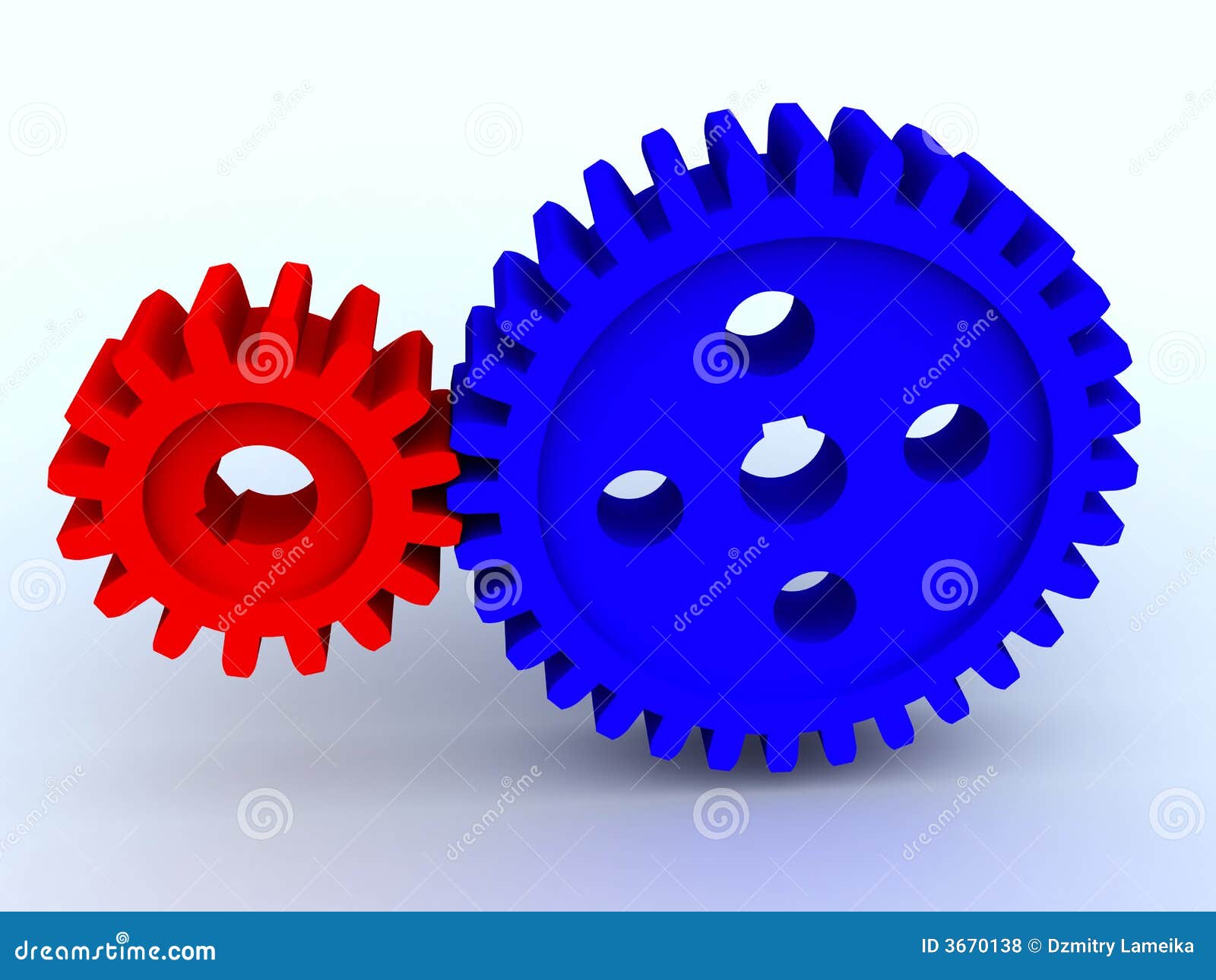 Two gears stock illustration. Illustration of mechanics - 3670138