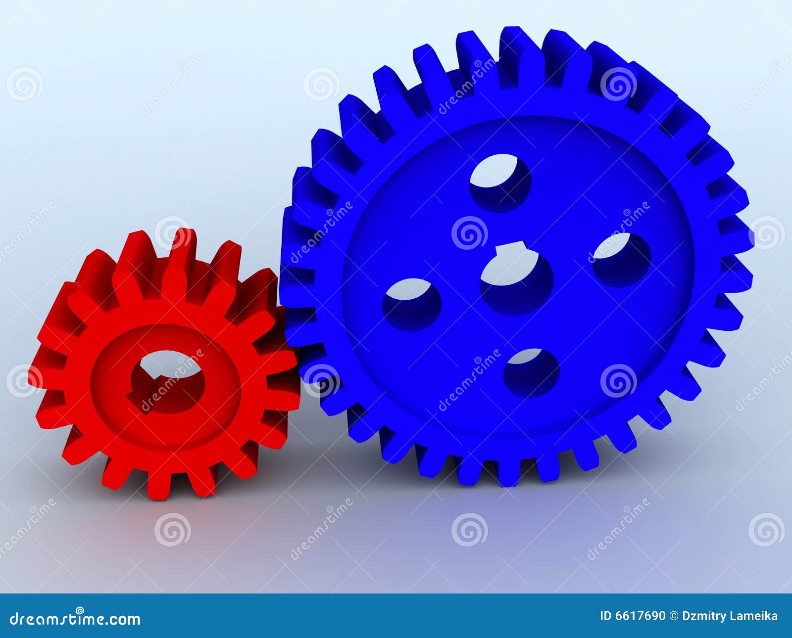Two gears stock illustration. Illustration of quality - 6617690