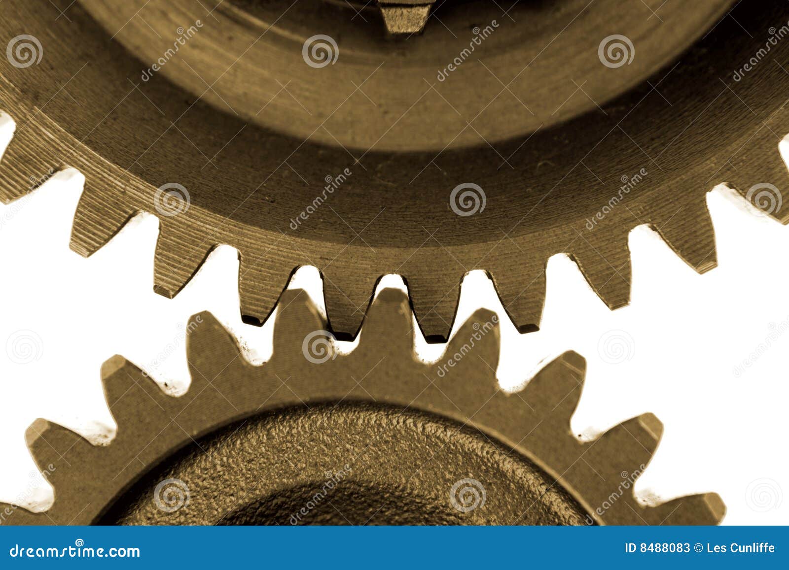 Two gears stock image. Image of mesh, metal, business - 8488083