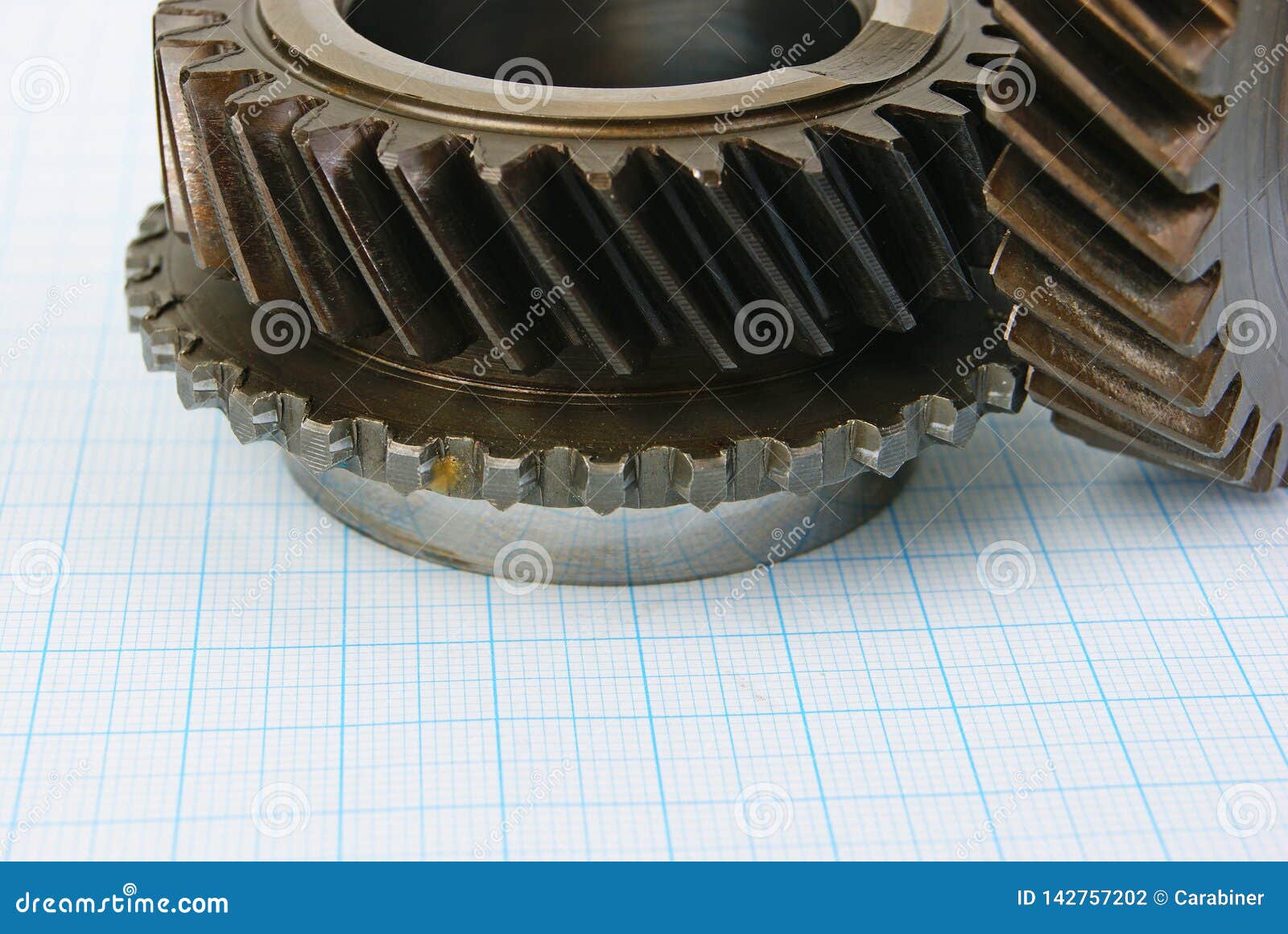 Two gears stock photo. Image of macro, industry, bond - 142757202