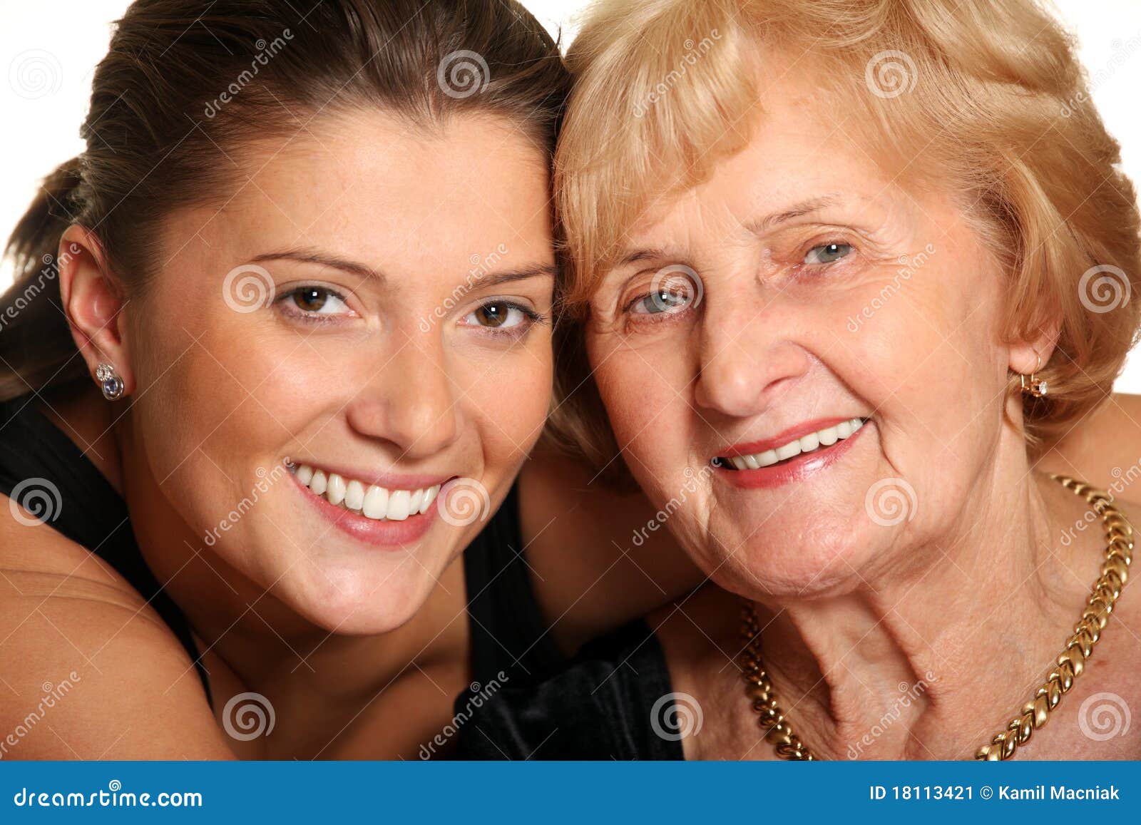 Two generations stock image. Image of help, years, happy - 18113421