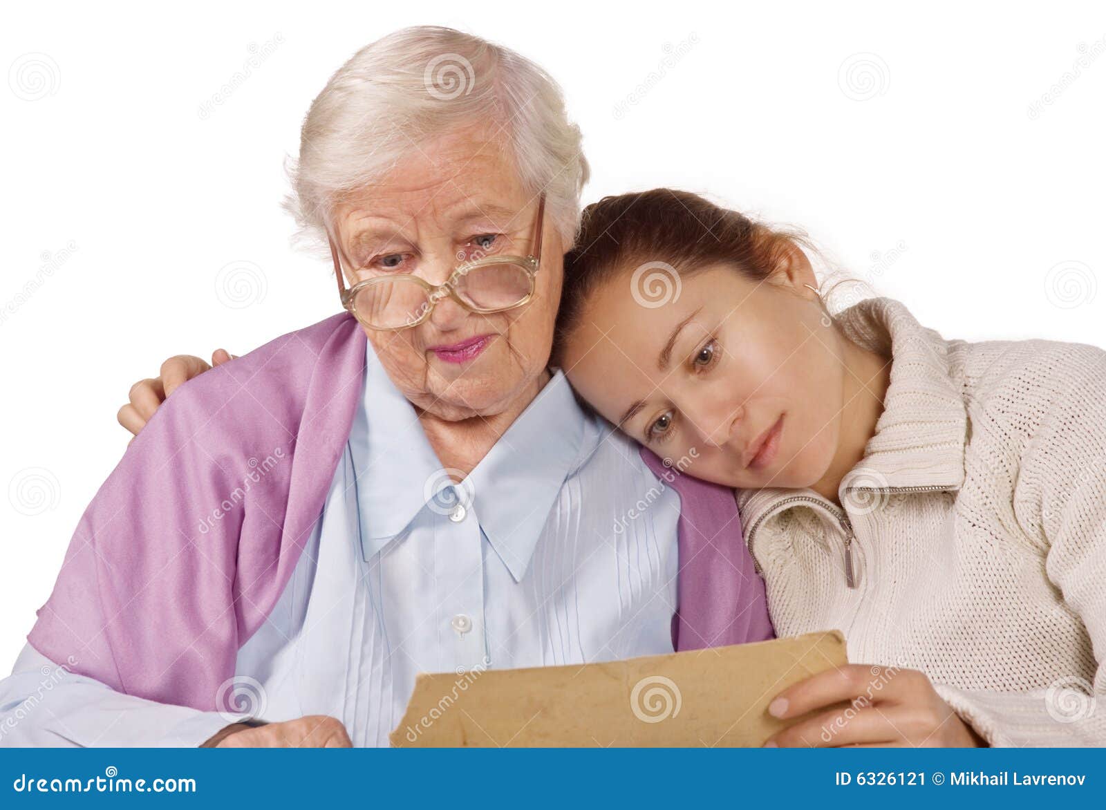 Two generations stock image. Image of home, photograph - 6326121