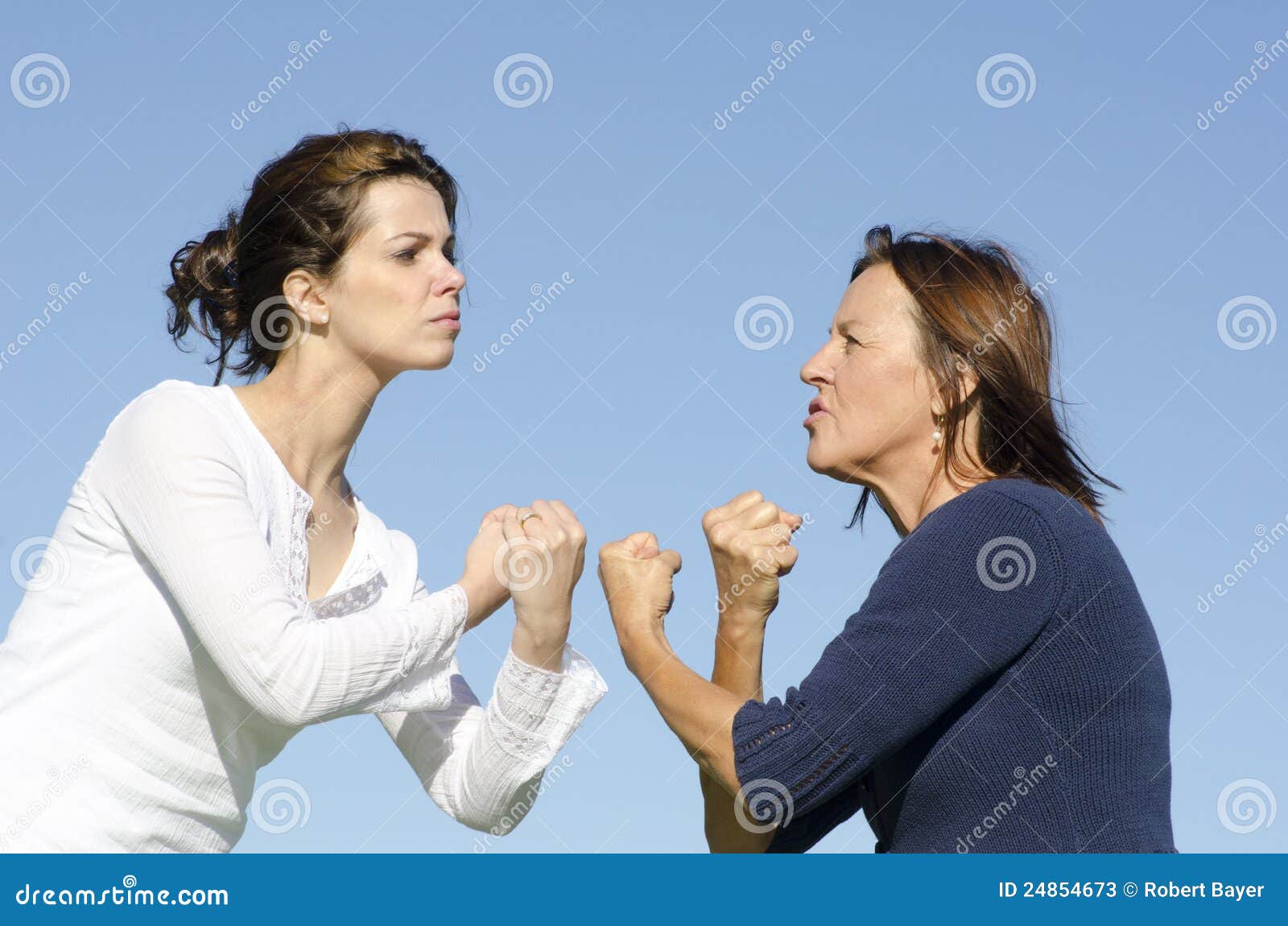 Two Generations in Conflict Stock Image - Image of disharmony ...