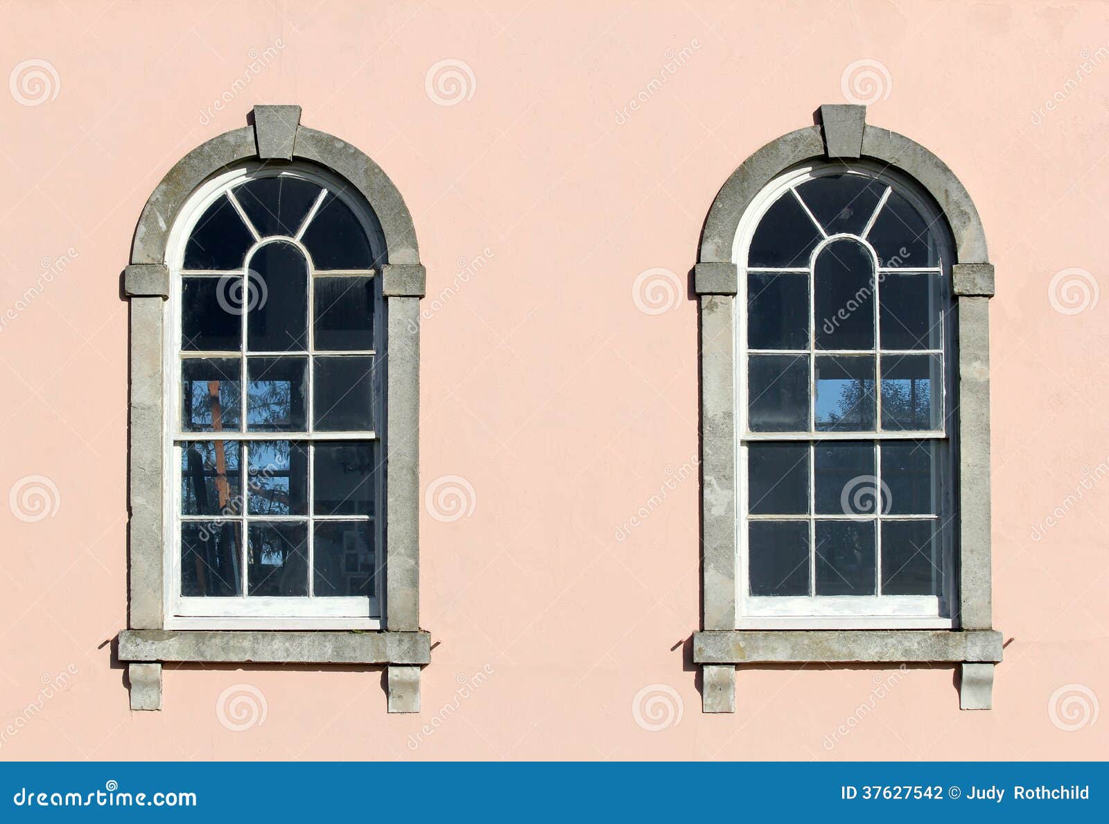 Two Georgian windows stock photo. Image of building, white - 37627542