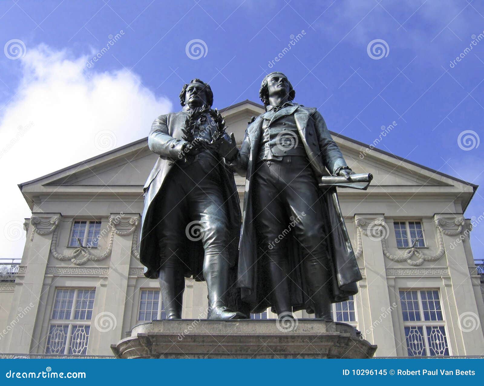 Two German poets in Weimar stock image. Image of weimar - 10296145