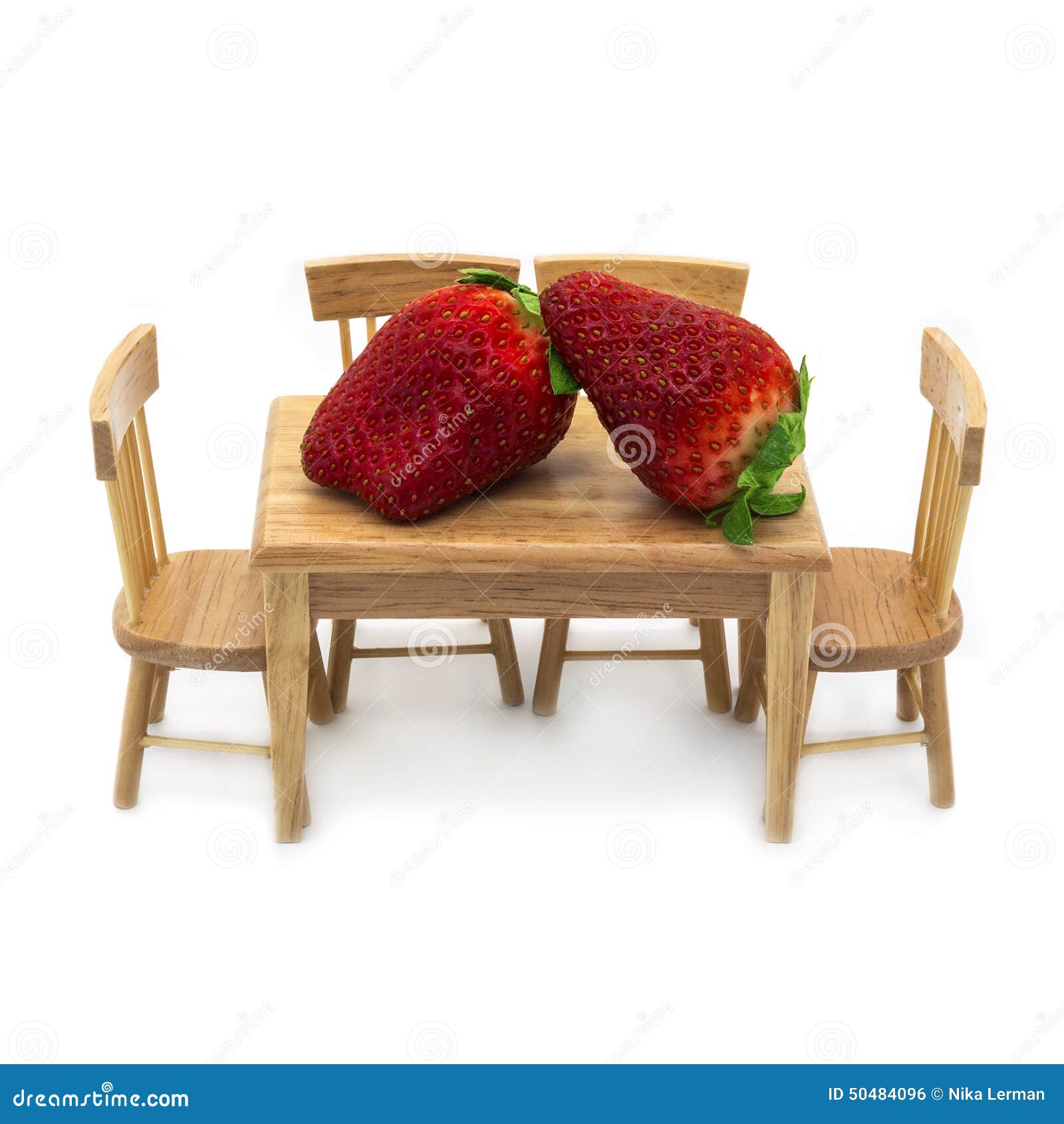 Two Giant Strawberries on the Dining Table Stock Photo - Image of berry ...